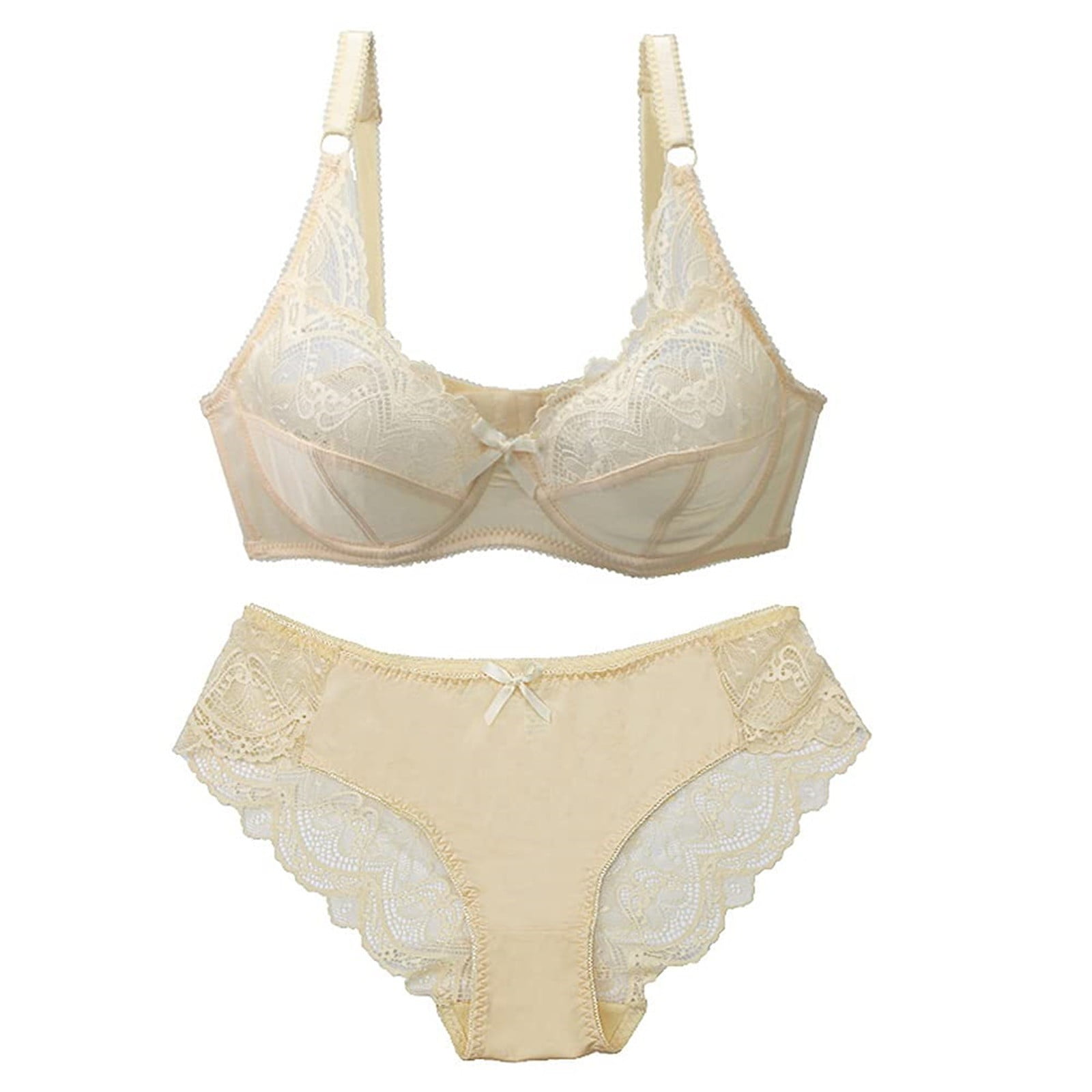 BKQCNKM Bra and Panty Sets for Women, Plus Size Bras for Women, Lace ...