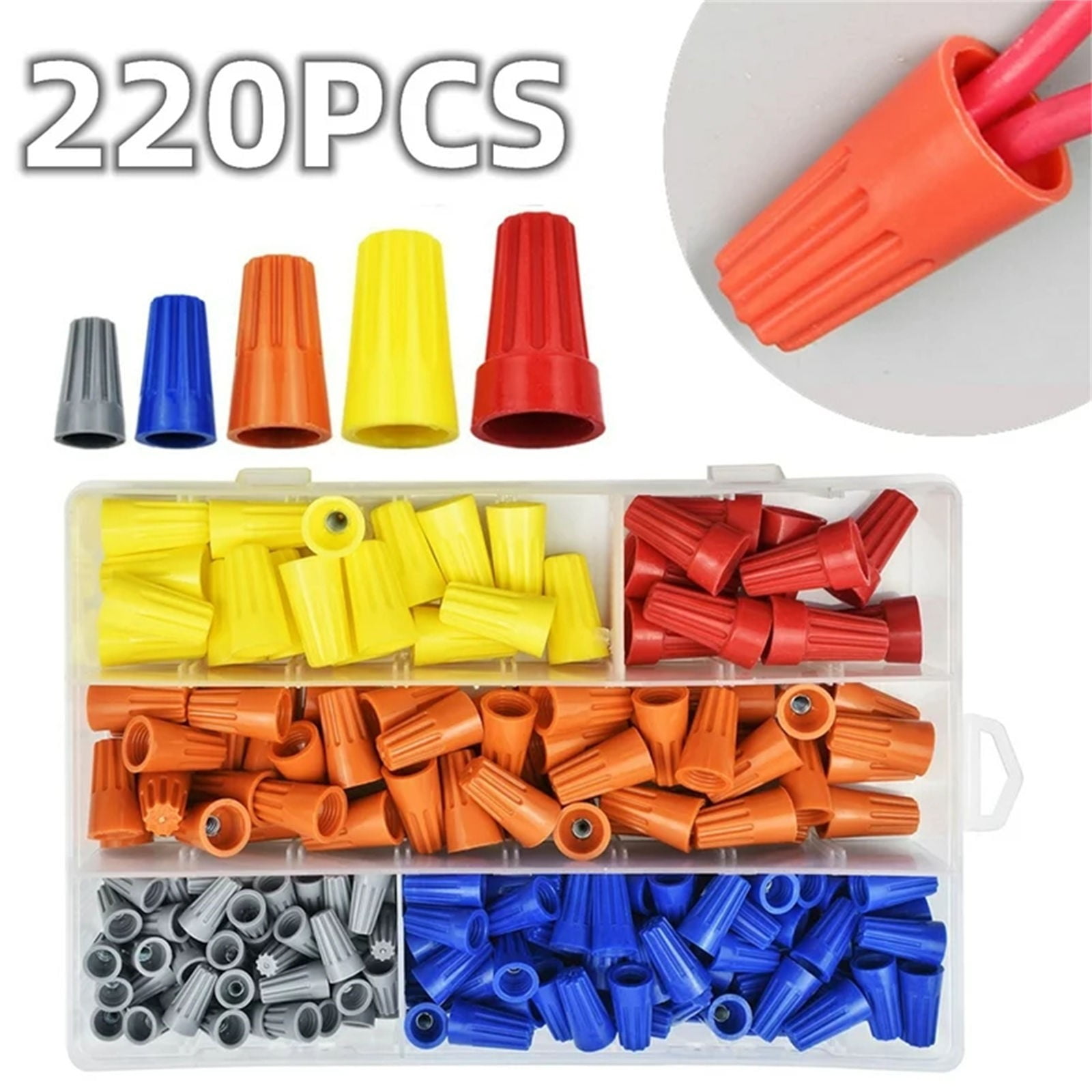 Hot Sale! Back-To-School 220Pcs Combination Set Spiral Crimping Cap ...