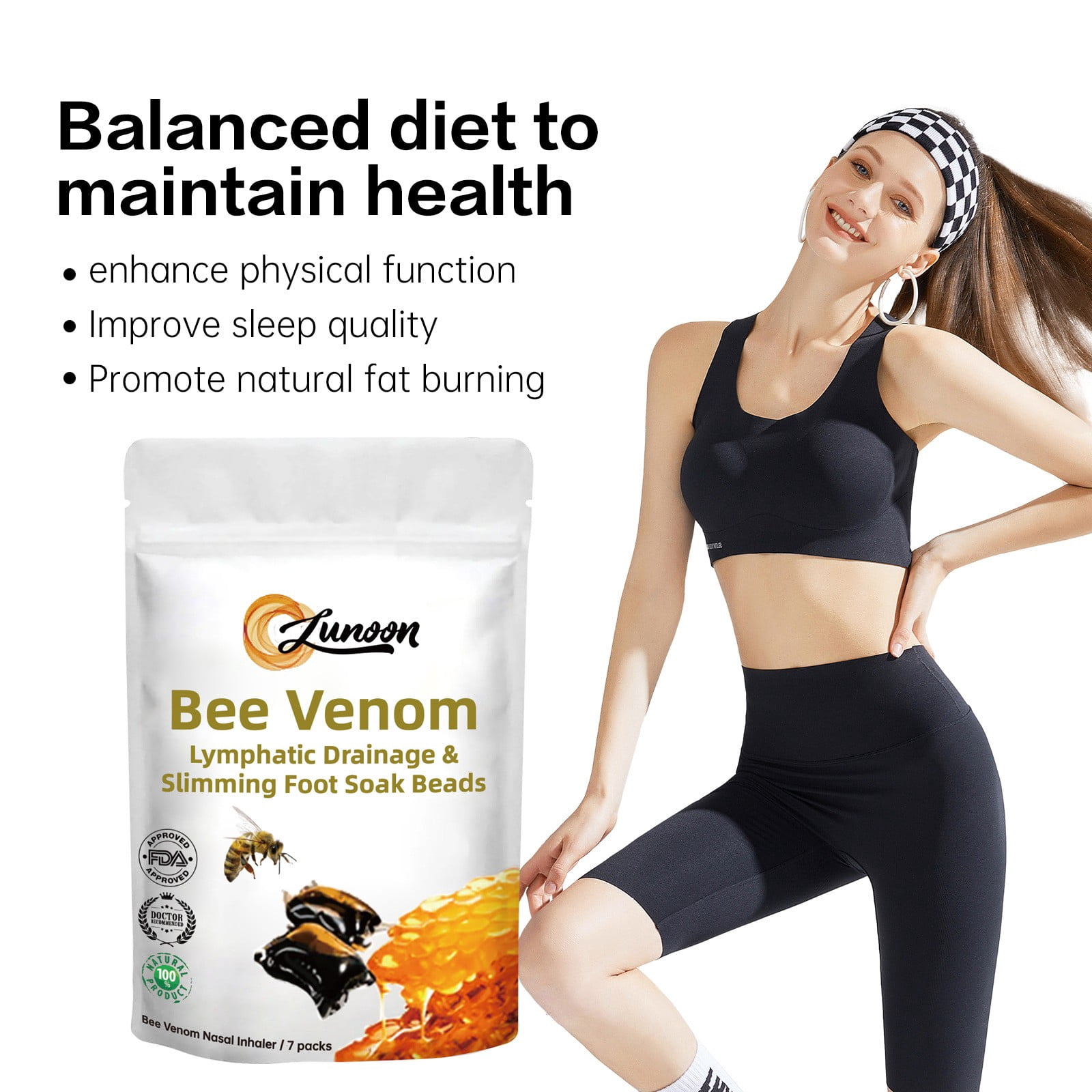 Hot Sale! Bee Soaked Foot Beads Soothe and Tighten The Skin, Joint and ...