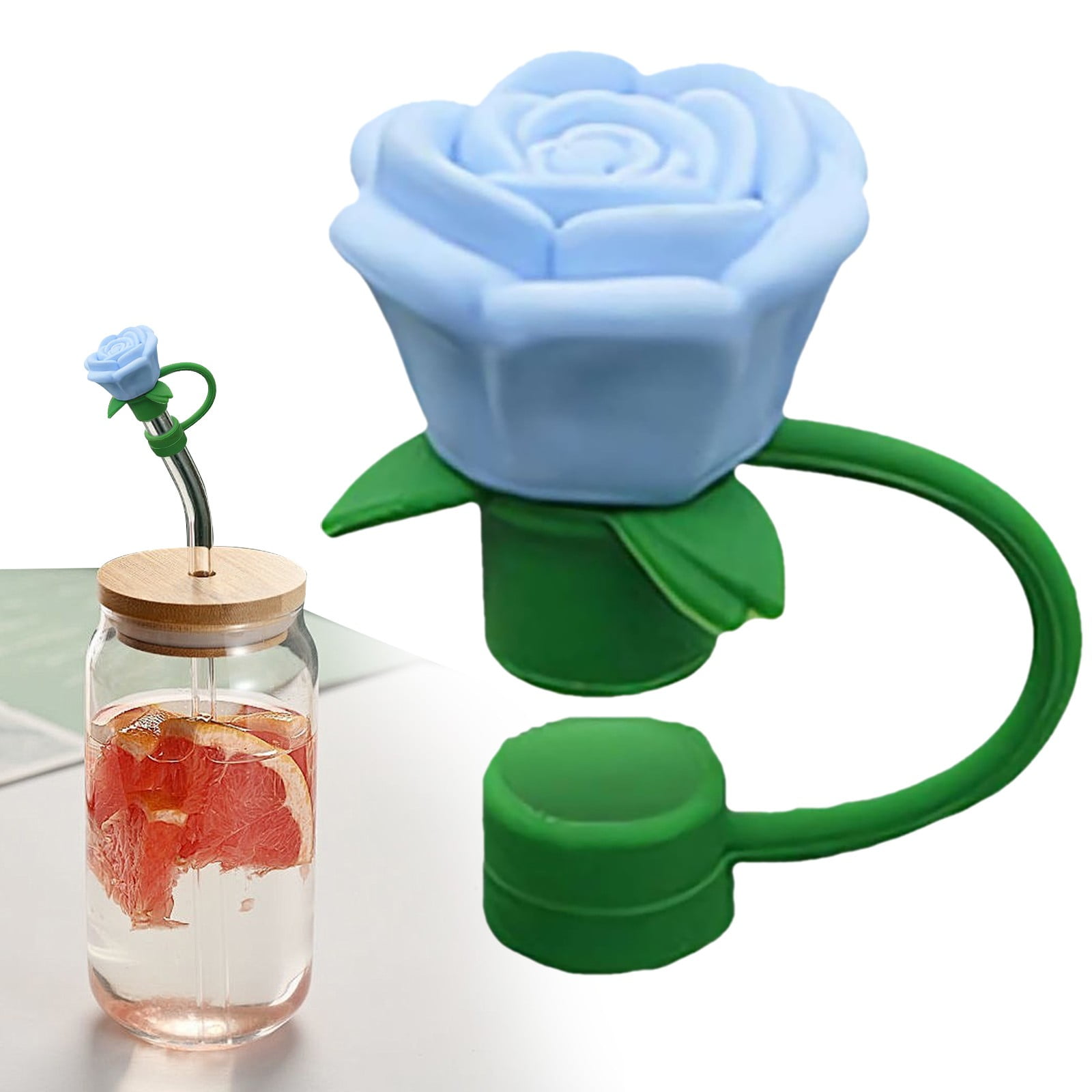 Hot Sale! Drinking Straws Clearance Miyuadkai, Silicone Rose 10Mm Straw ...