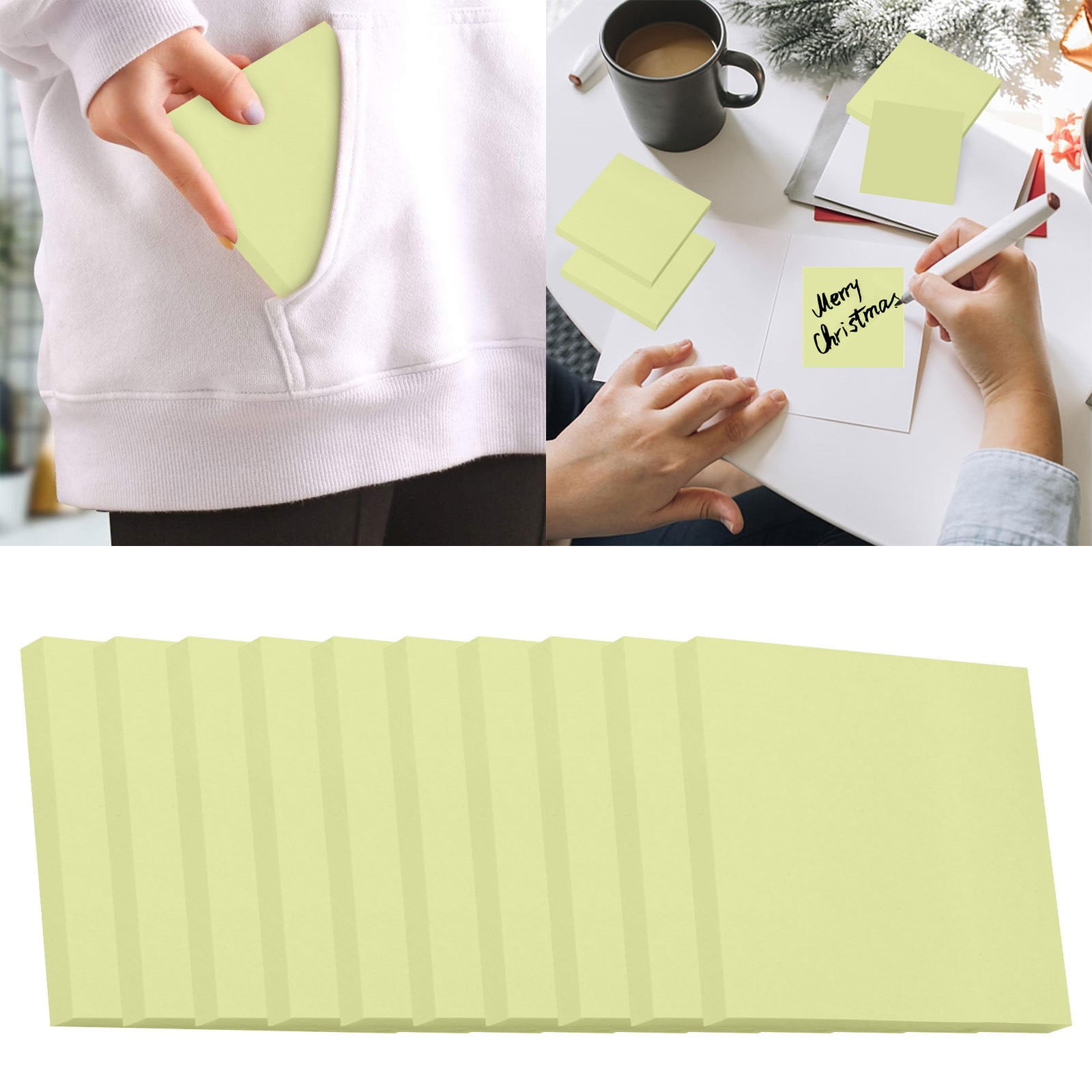 Hot Sale! Ggdda 100 Assorted And Sticky Sheets Tearable Bright Colors ...