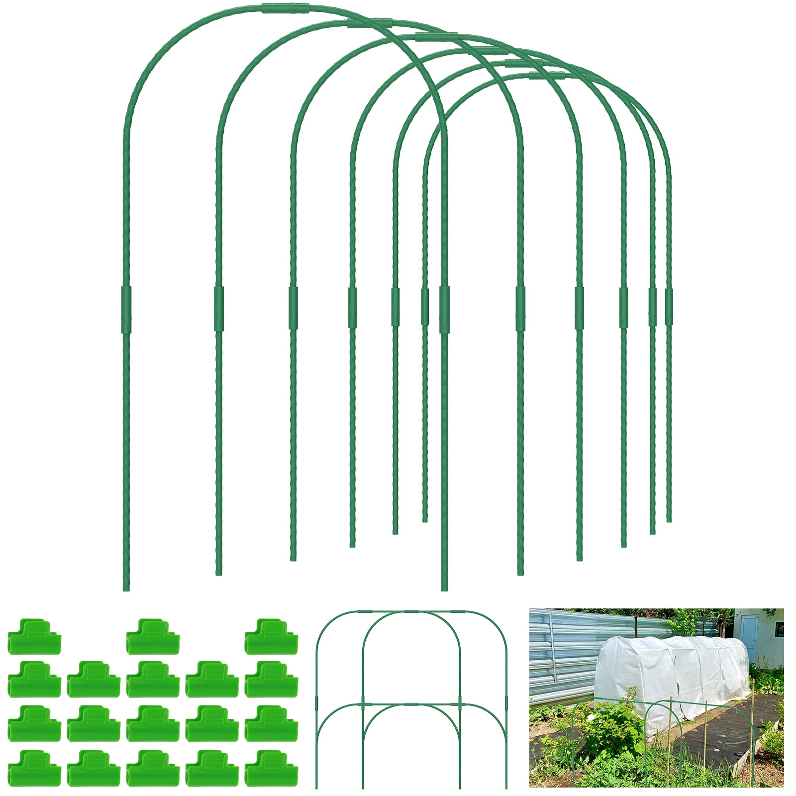 Hot Sale Greenhouse Plant Hoops Set Reusable Fibreglass Grow Set ...