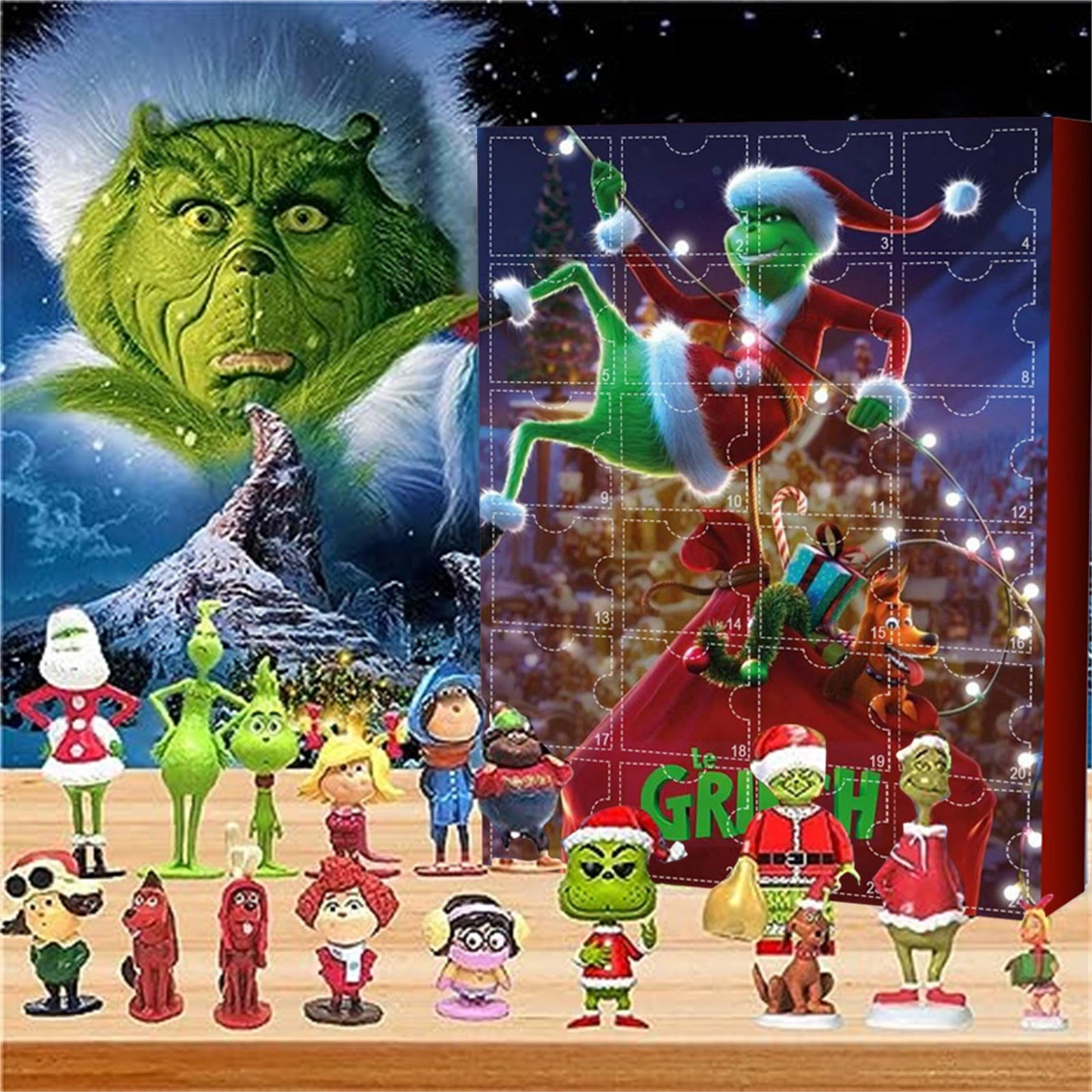 Hot Sale! Grinch Advent Calendar 2024 Christmas Advent Calendar 2024,24 ...