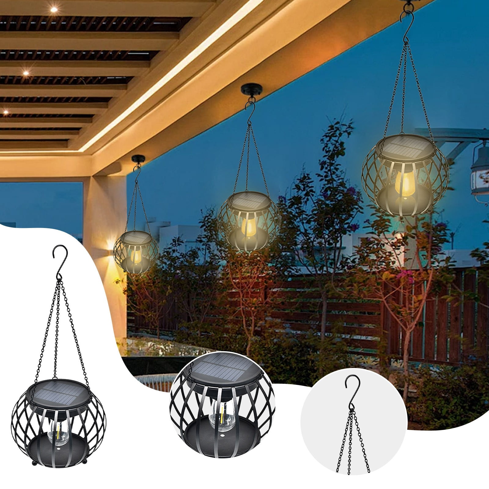 Hot Sale! Halloween Decorations Outdoor Solar Led Light Hanging Light ...