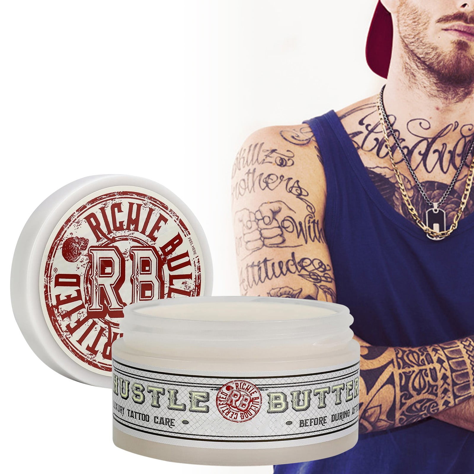 Hot Sale!! Hus.Tle Butter Tattoo Aftercare 5Oz Tattoo Balm, Heals ...