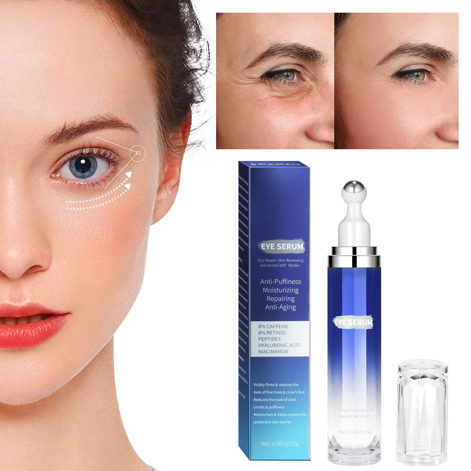 Hot Sale! Hyaluronic Nicotinamide Peptide Eye Cream For Eye Bags ...