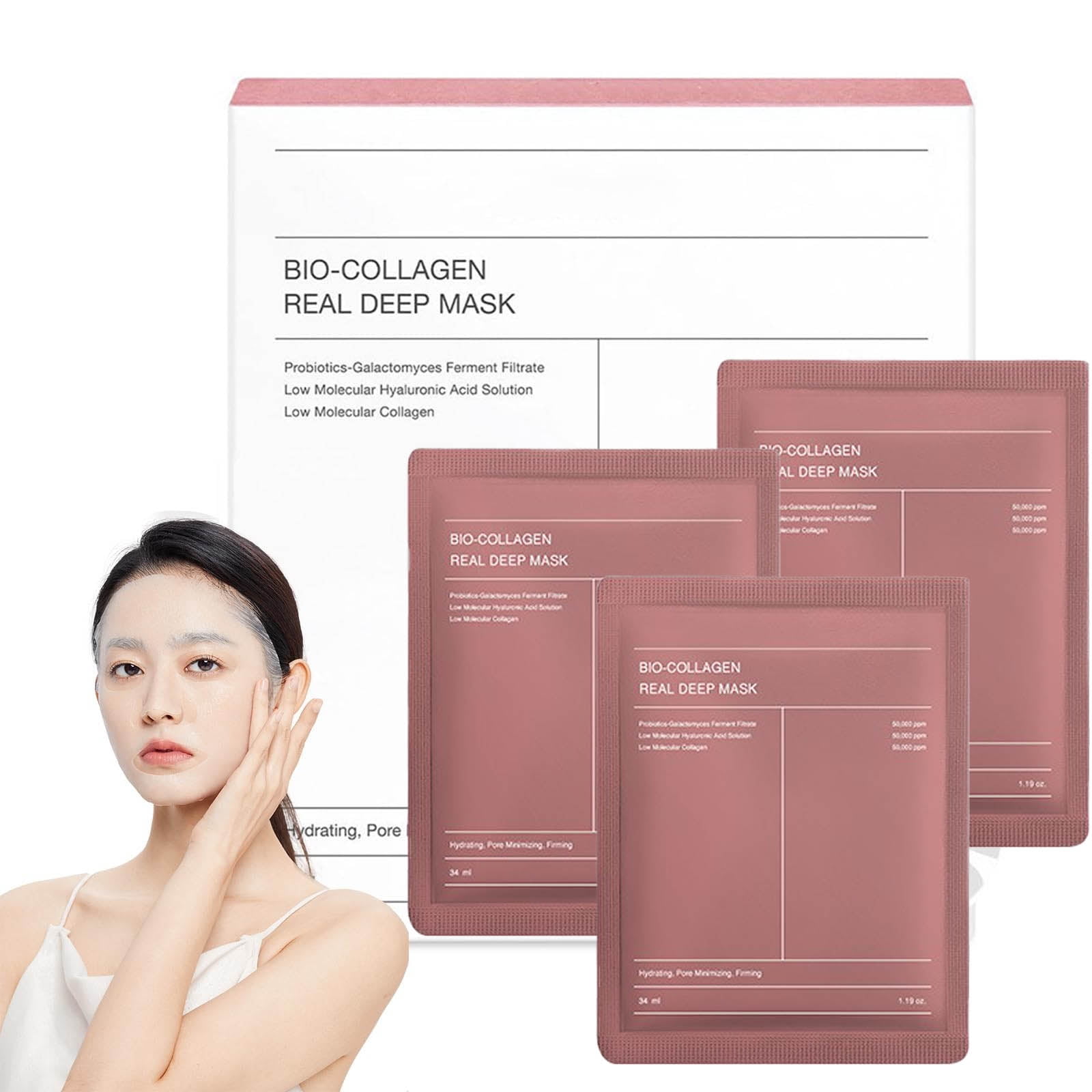 Hot Sale! Korean Collagen Face Mask, Collagen Mask, Deep Moisturizing ...