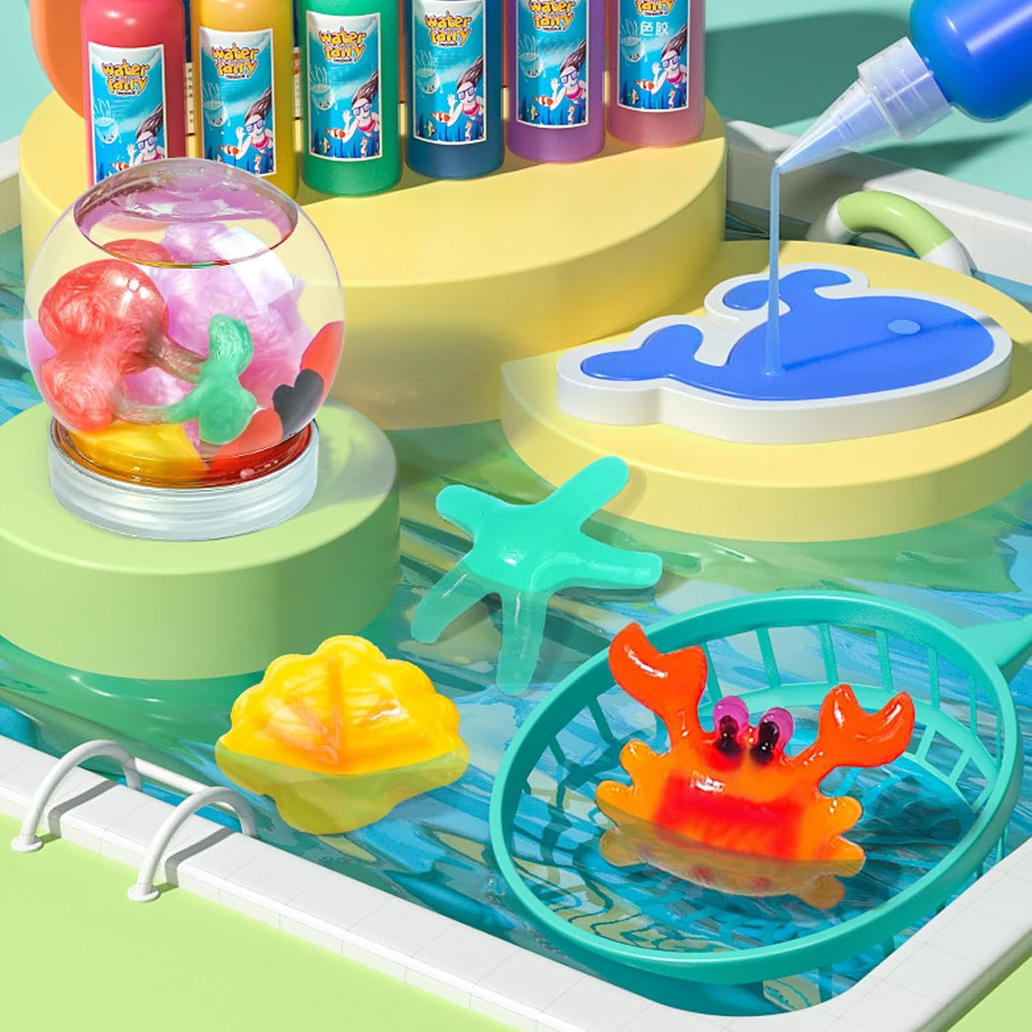 Hot Sale! Magic Water Elf Toy Kit, Magic Gels, Sparkling Magic Gels ...