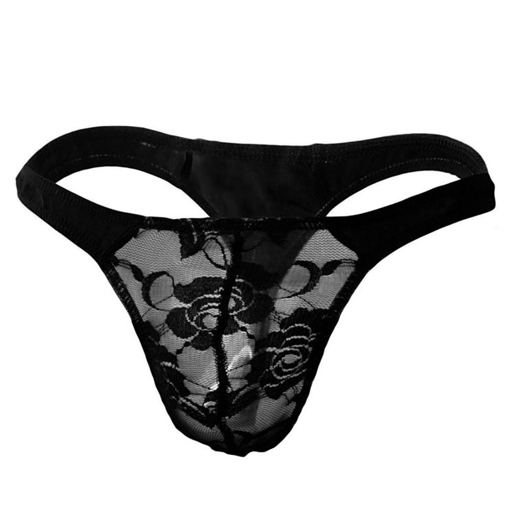 Hot Sale Mens Sexy Lingerie Underwear Lace Mesh G String Thongs