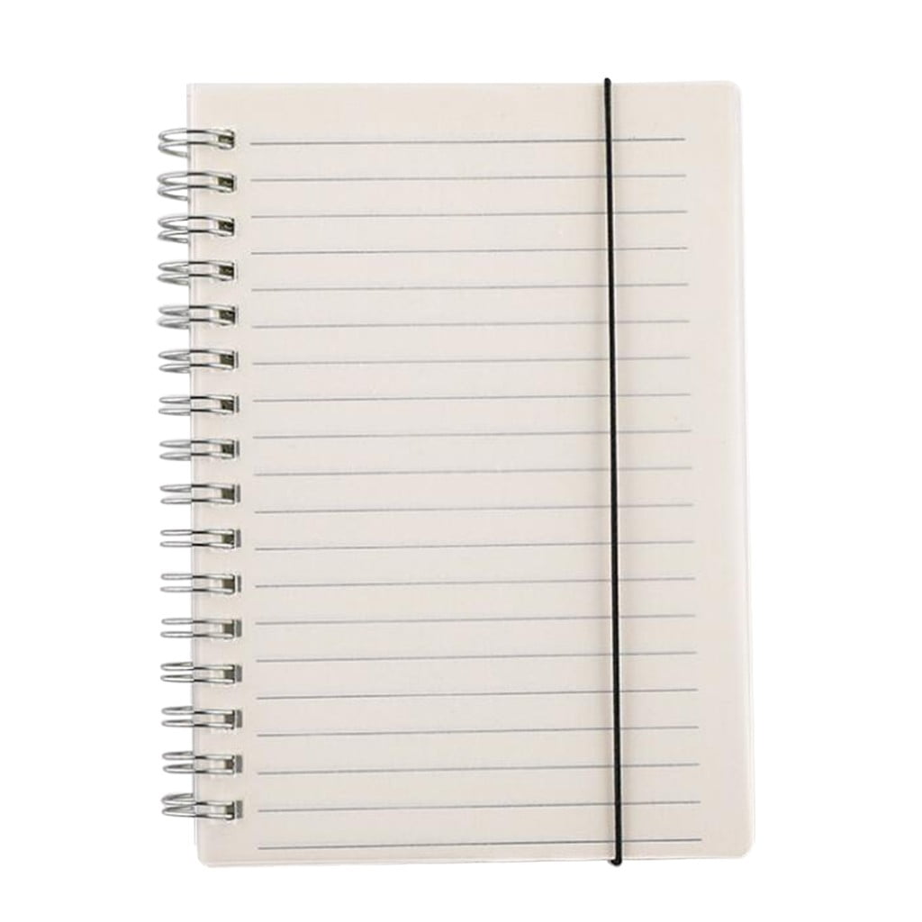 Hot Sale! Pedty Transparent Frosted Coil Notebook Book Grid Blank ...