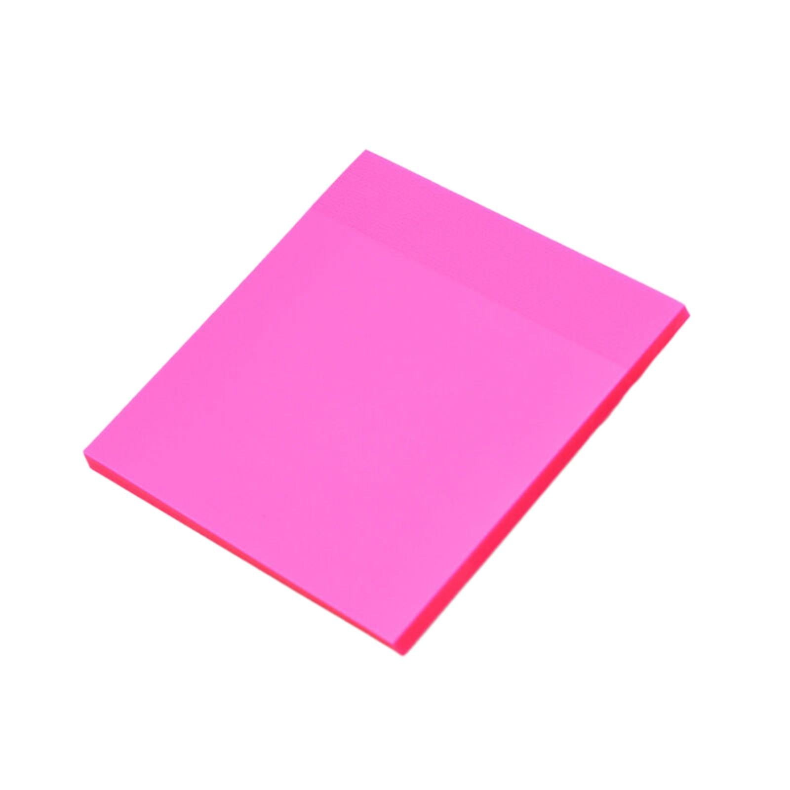 Hot Sale! Pedty Transparent Sticky Notes Pink,Pet Fluorescent Sticky ...