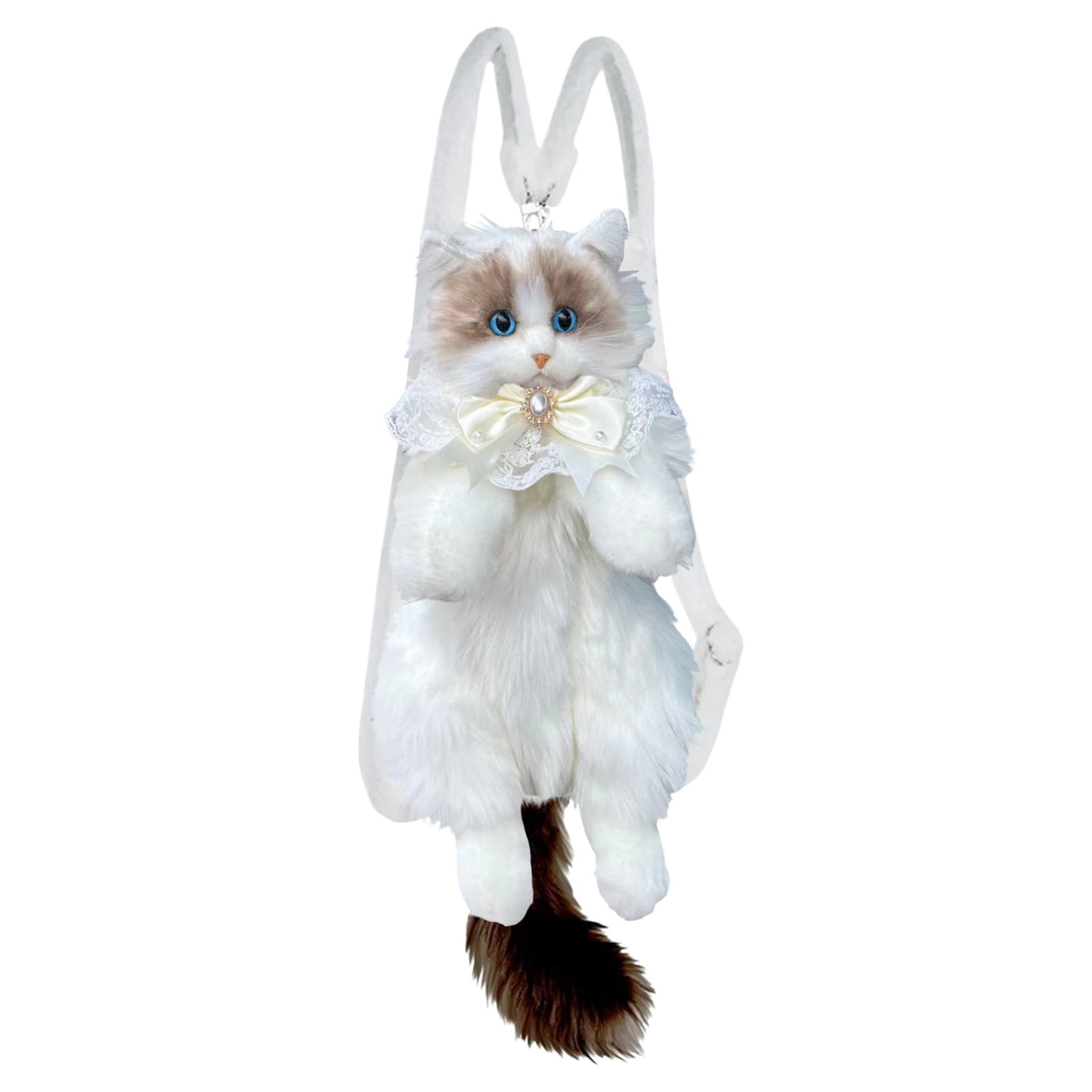 Hot Sale | Plush Cat Backpack Realistic Calico Cat Bag Stuffed Animal ...