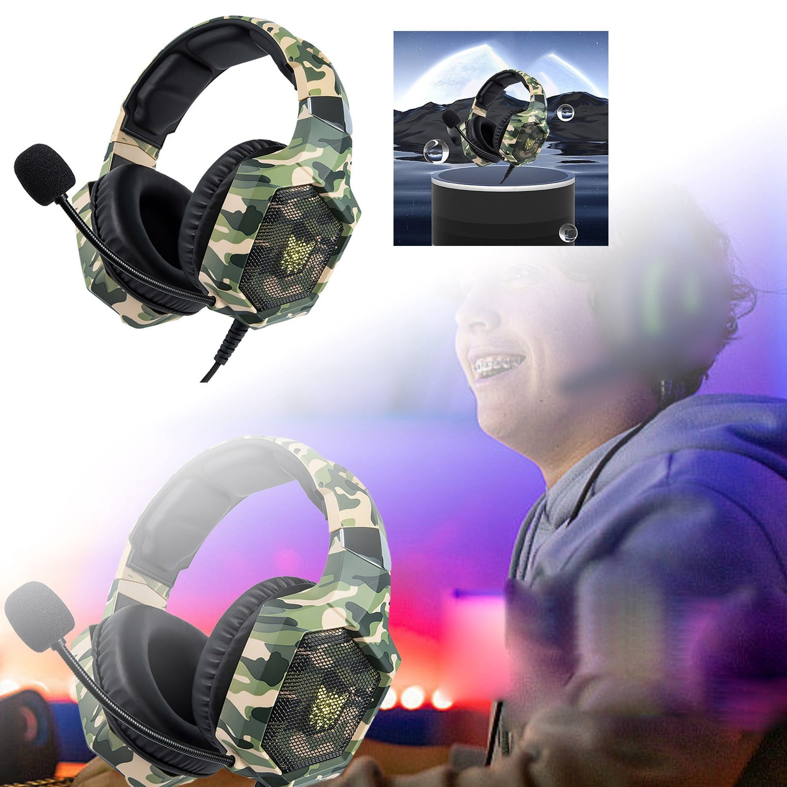 Hot Sale RGB Gaming Headset With Head Mounted Design For PC Game ...