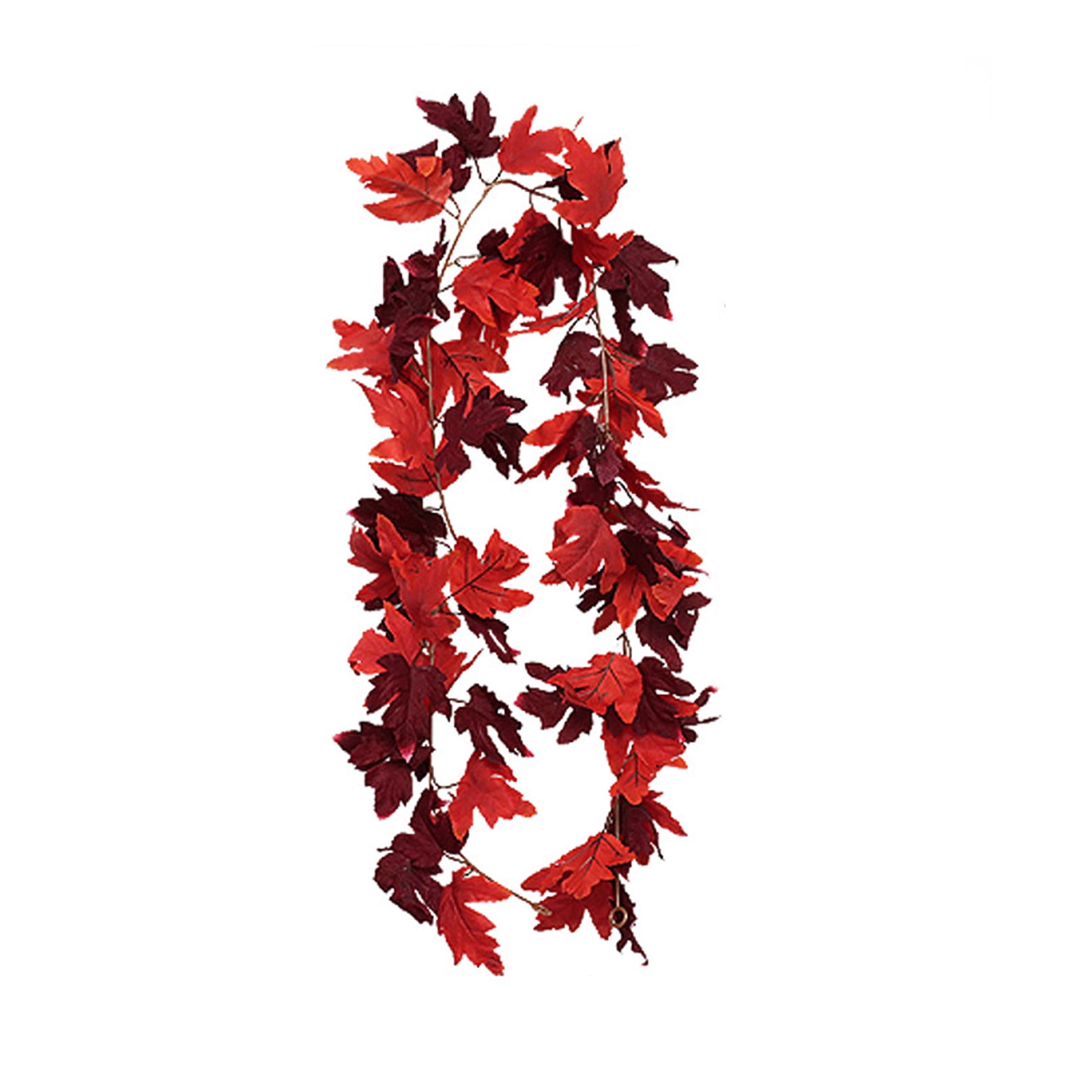 Hot Sale! Rattan Pendant Fall Decor Festival Simulation Maple Leaf Rattan Decoration Christmas ...