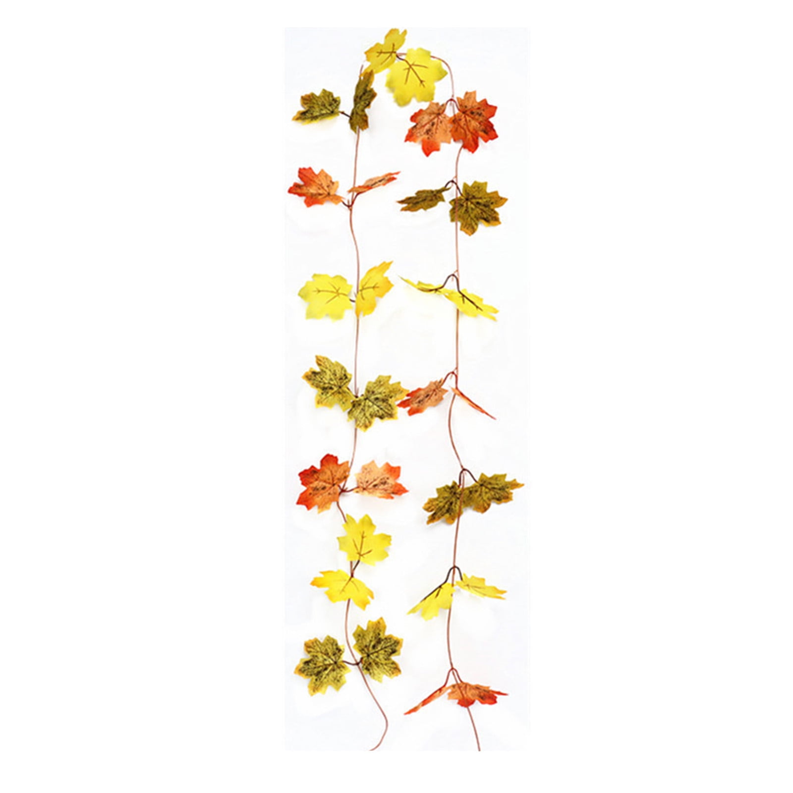 Hot Sale! Rattan Pendant Fall Decor Festival Simulation Maple Leaf Rattan Decoration Christmas ...