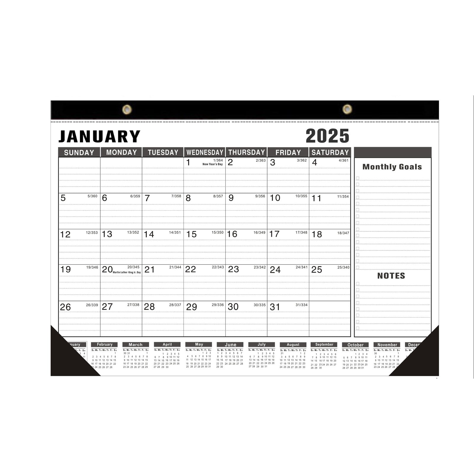 Shiogb (Calendar*1) 2025 Monthly Desk Pad Calendar Large 21 34 X 17 ...
