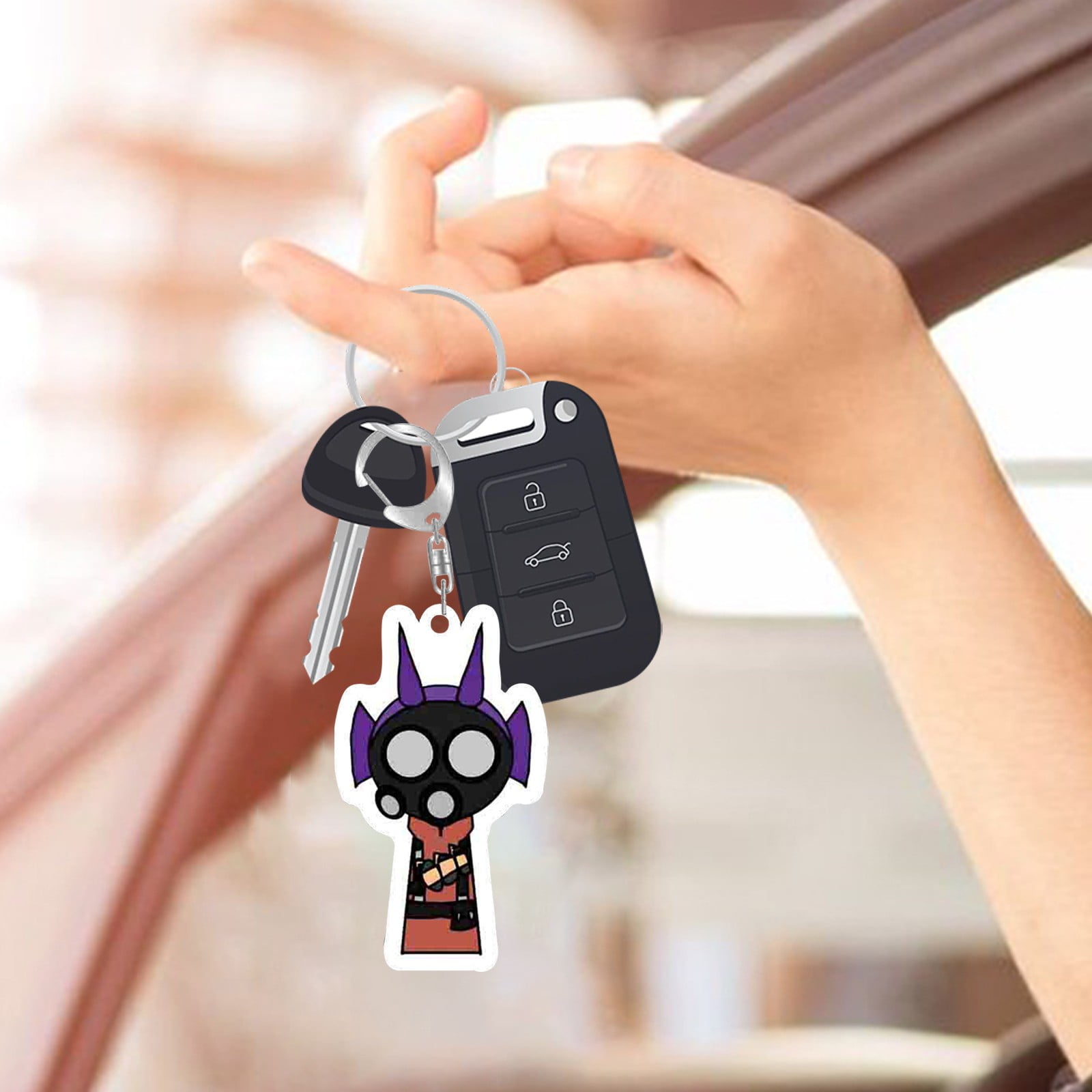 Hot Sale! Sprunki Keychain Wrist Bag Sprunki Keychain Charm Plastic ...