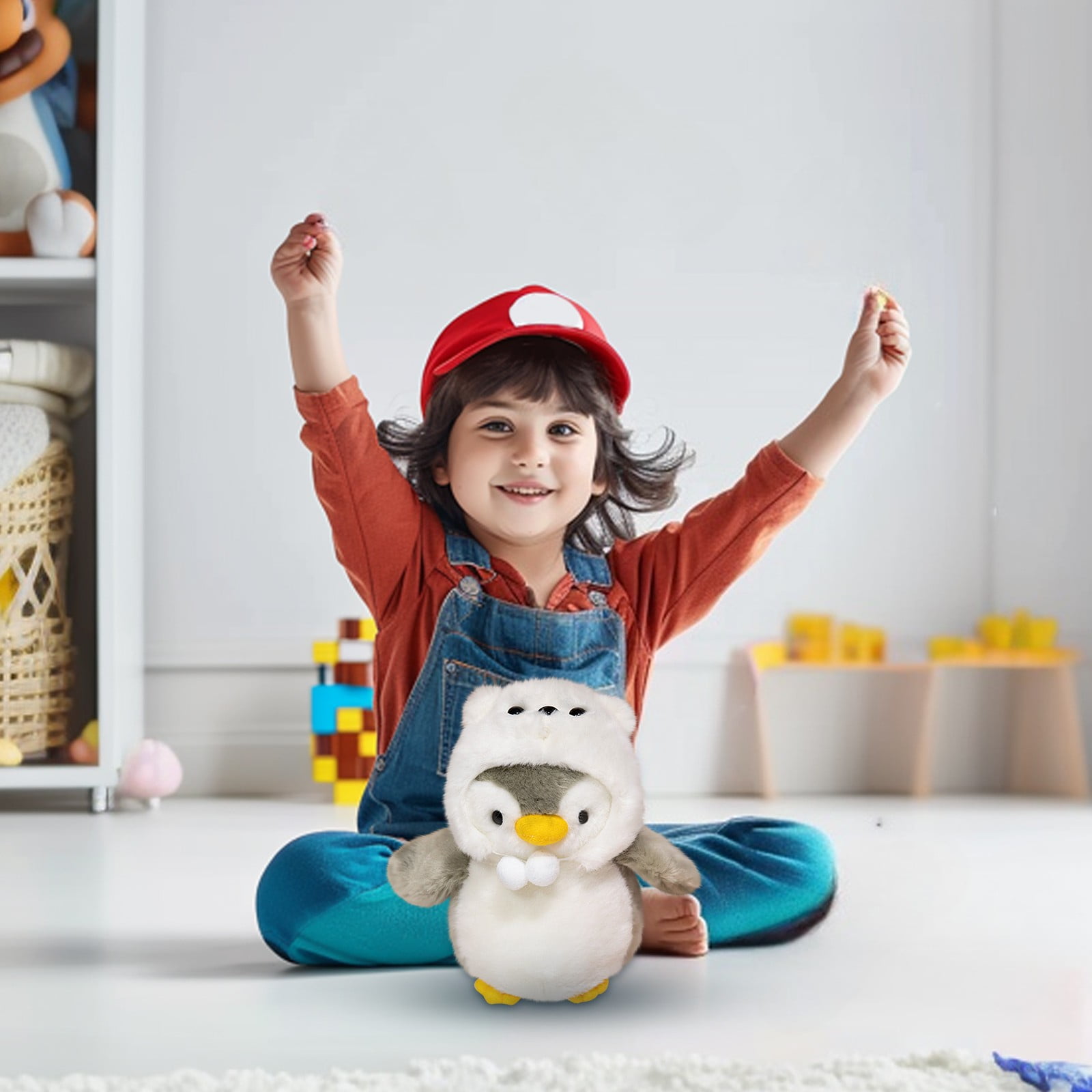 Hot Sale!TTih Penguin Plush Cute Penguin Stuffed Animal With Hat And ...