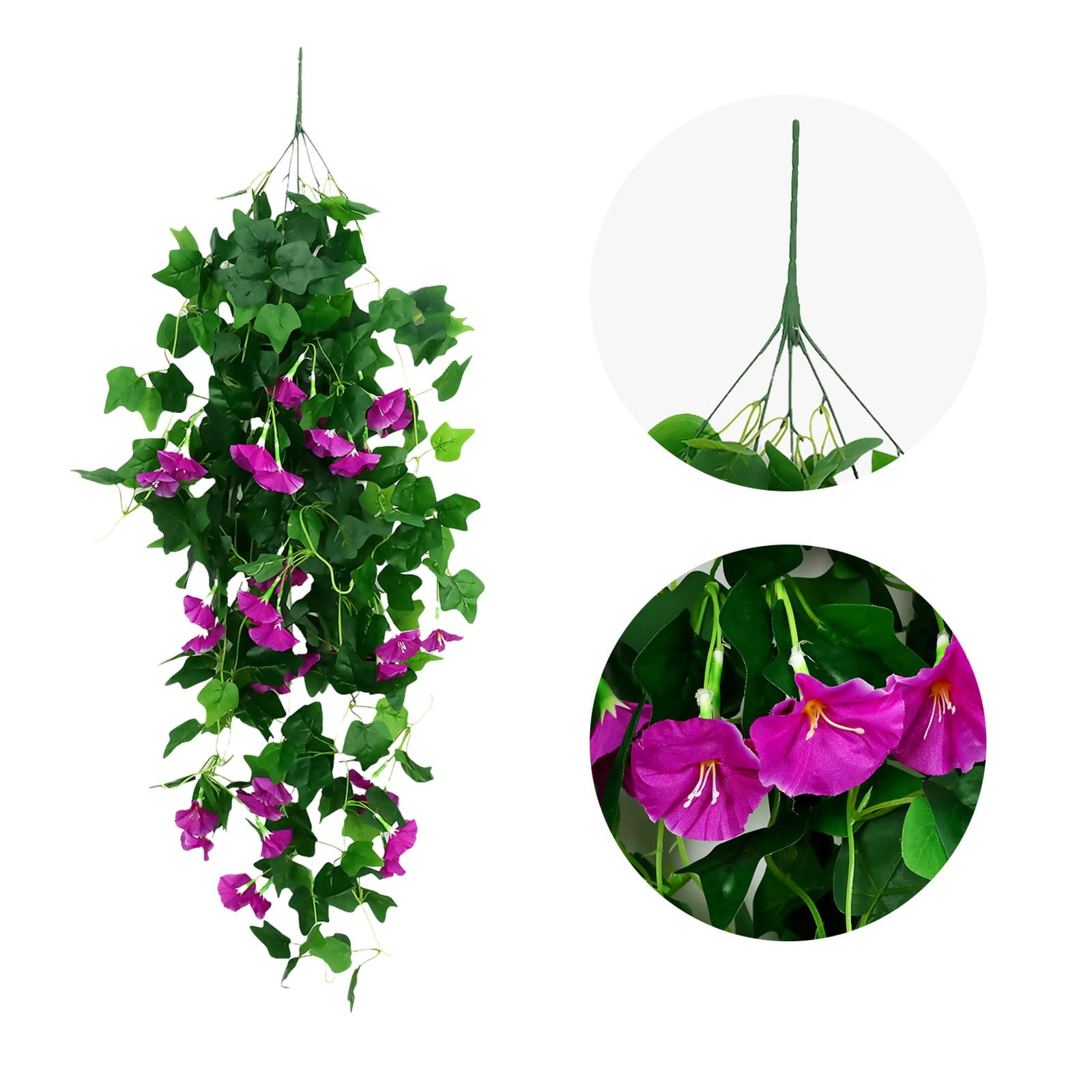 Hot Sale! Veeogra Artificial Morning Glory Flowers for Spring Outdoor Hanging Decoration Wall ...