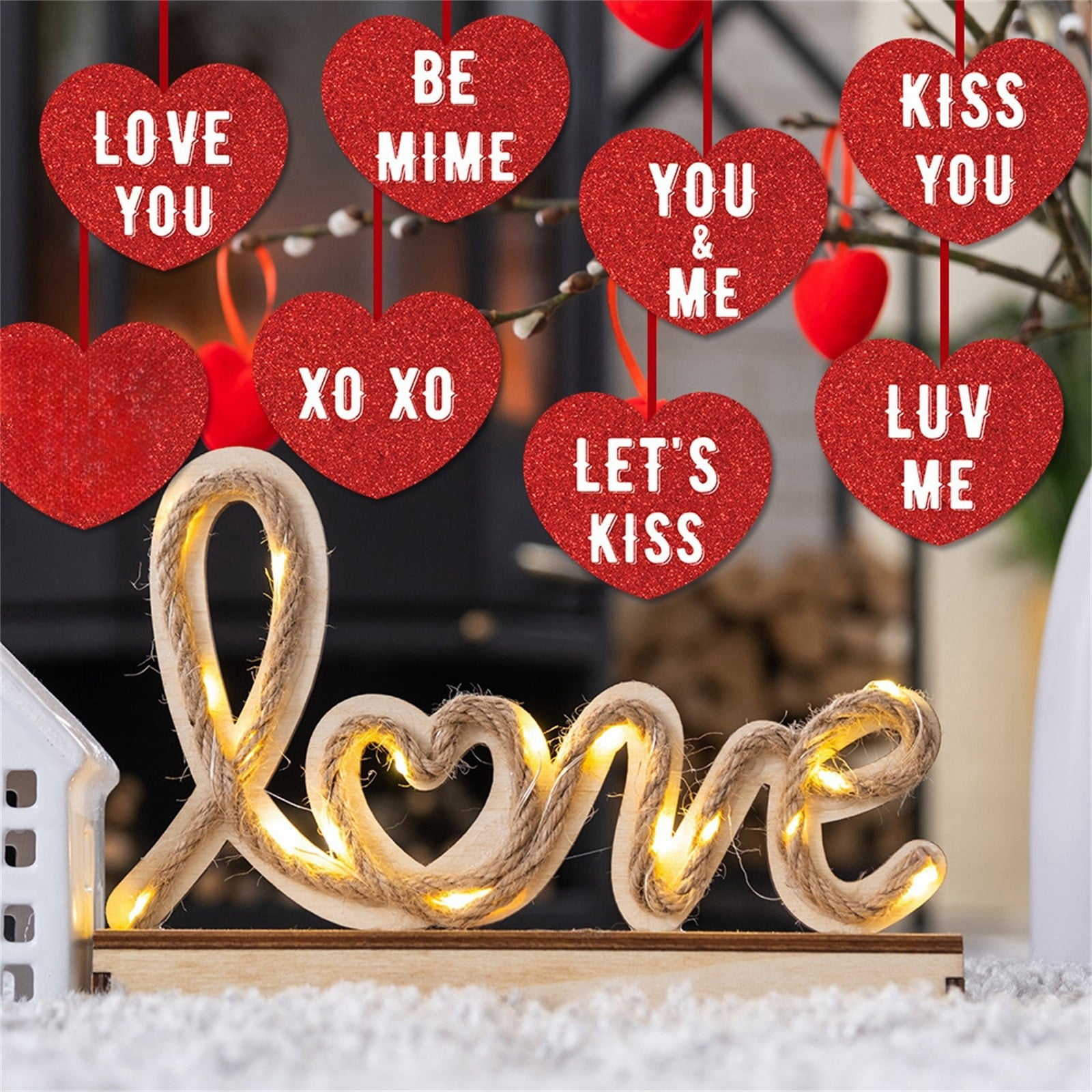 Hot Sale! WEANT Valentines Day Gifts Valentine's Day Bright Paper Heart ...
