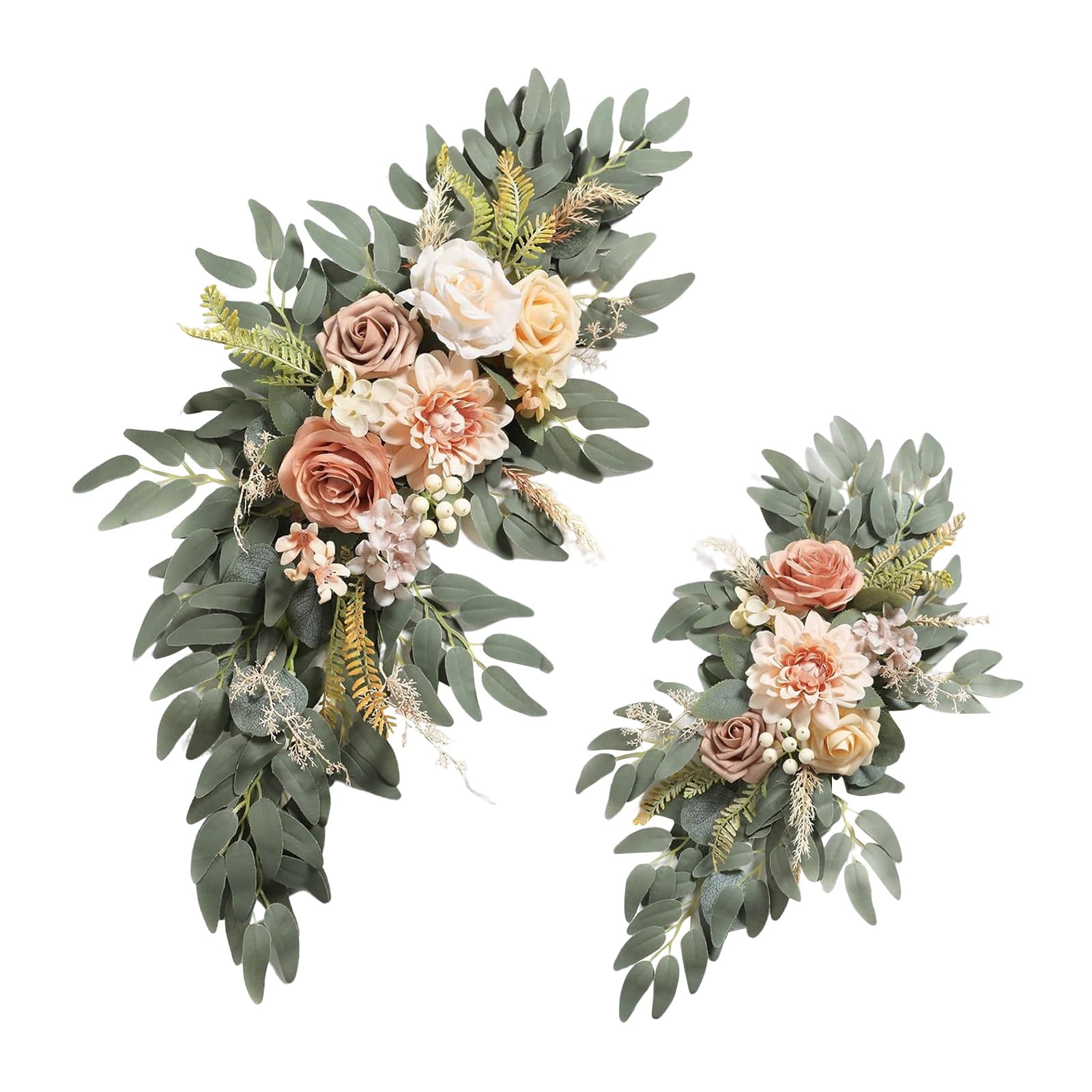 Hot Sale Wedding Arch Flowers Set of 2,Handcraft Artificial Rose Arch ...