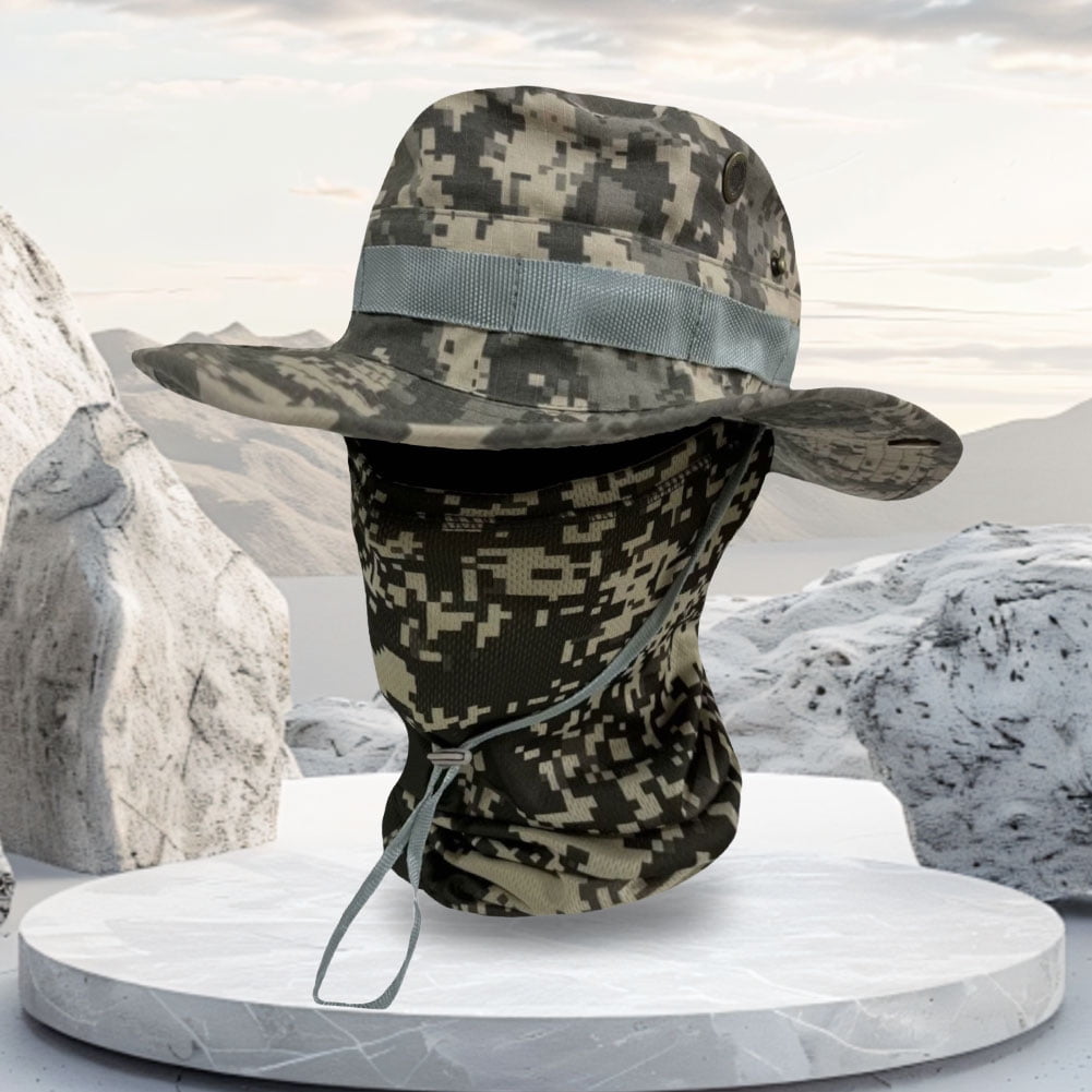 Hot Sale! Yiaieng Boonie Hat Balaclava Full Face Set Sun Protection ...