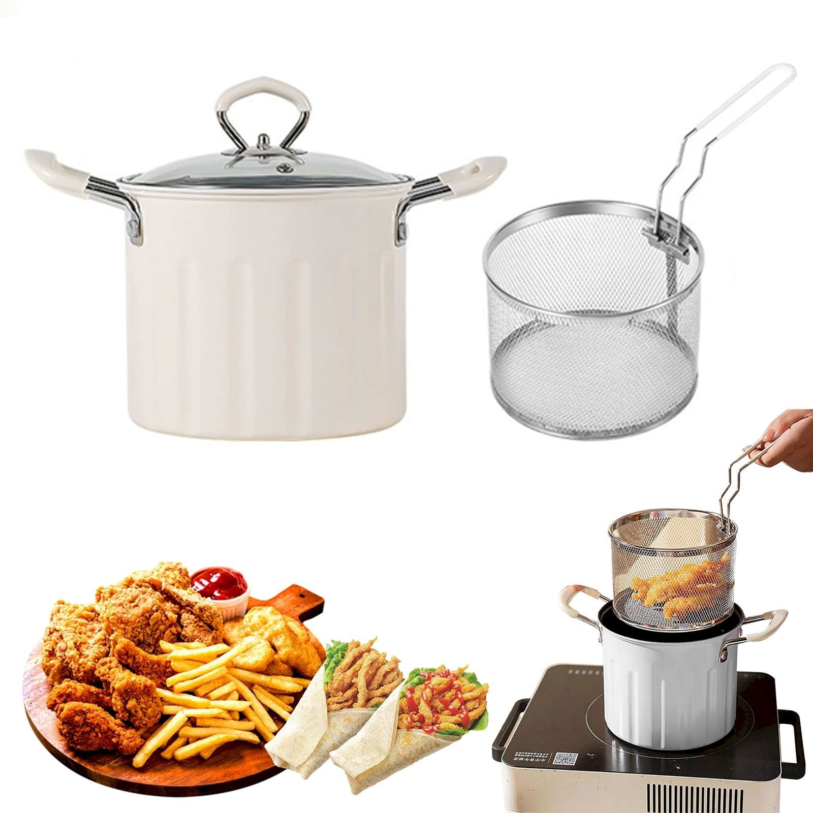 Hot Sale!npkgvia Kitchen Utensils,Cookware,Multifunctional Deep Fryer ...