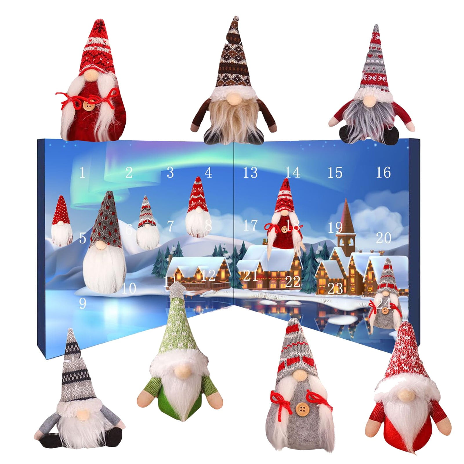 Hot Sales 1×Dwarf Christmas Advent Countdown Blind Box Calendar Blind ...