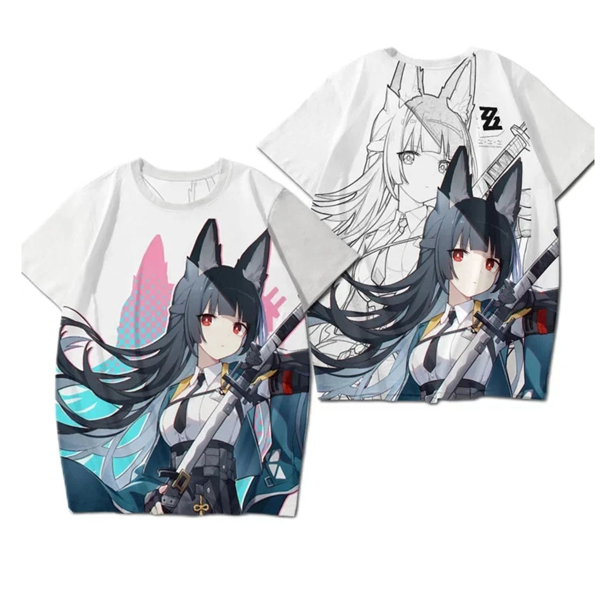Hot Sales Cartoon ARPG Game Zenless Zone Zero Belle 3D Printed T Shirts ...