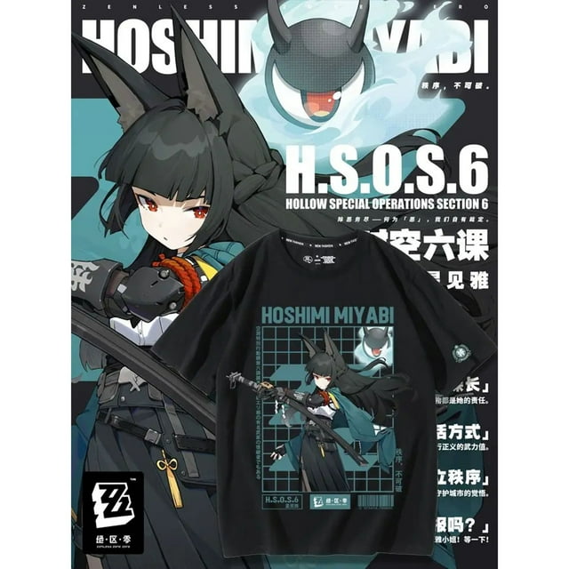 Hot Sales Cartoon ARPG Game Zenless Zone Zero Belle 3D Printed T Shirts ...