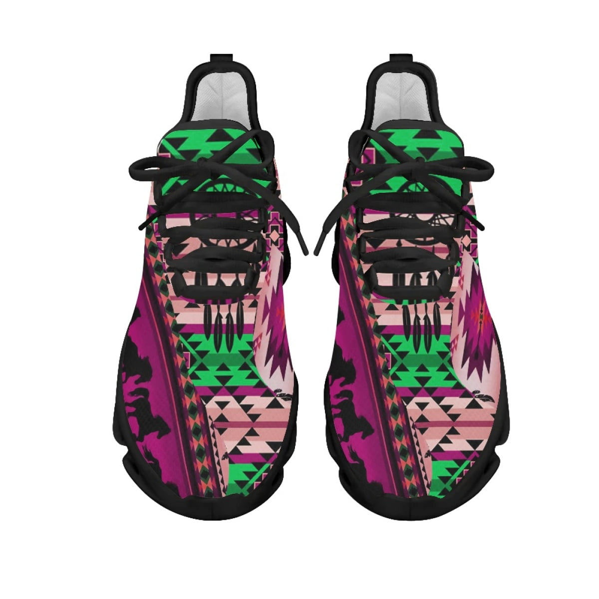 Hot Sales Ethnic Tribal Aztec Pattern Mesh Shock Absorbing Running ...