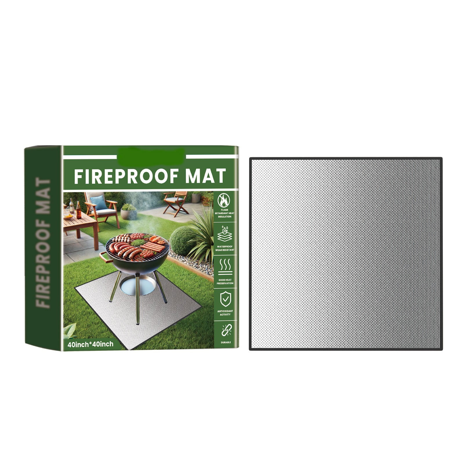 Hot Sales REALUX Outdoor BBQ Fireproof Mat Outdoor Patio BBQ Fireproof ...