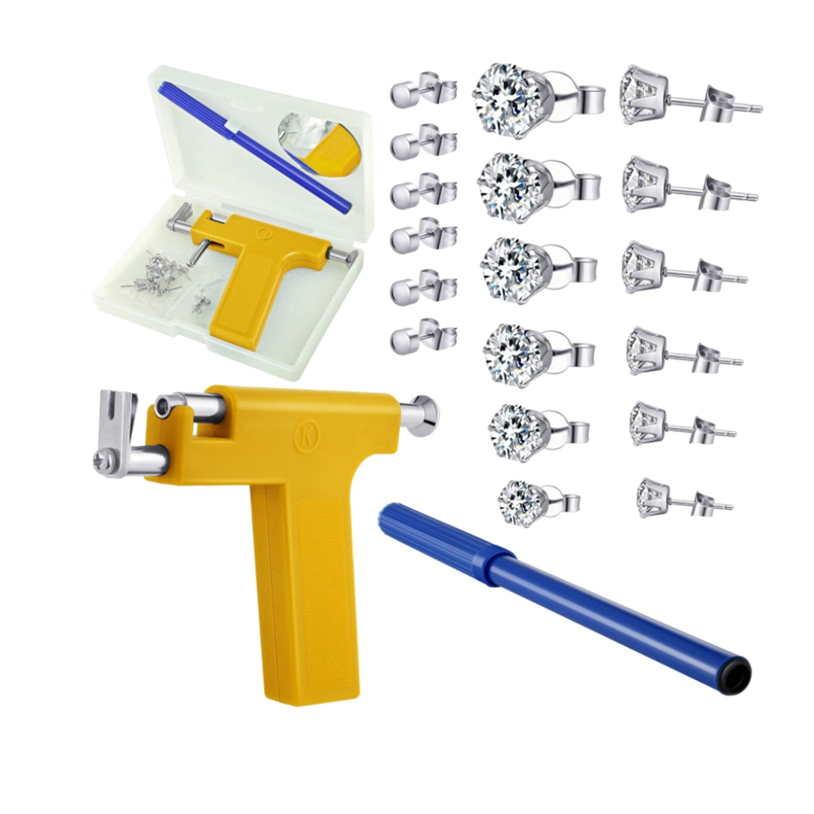 Hot Sales Stainless 12 Pairs of Ear Lip Nose Umbilical Piercing Tool ...