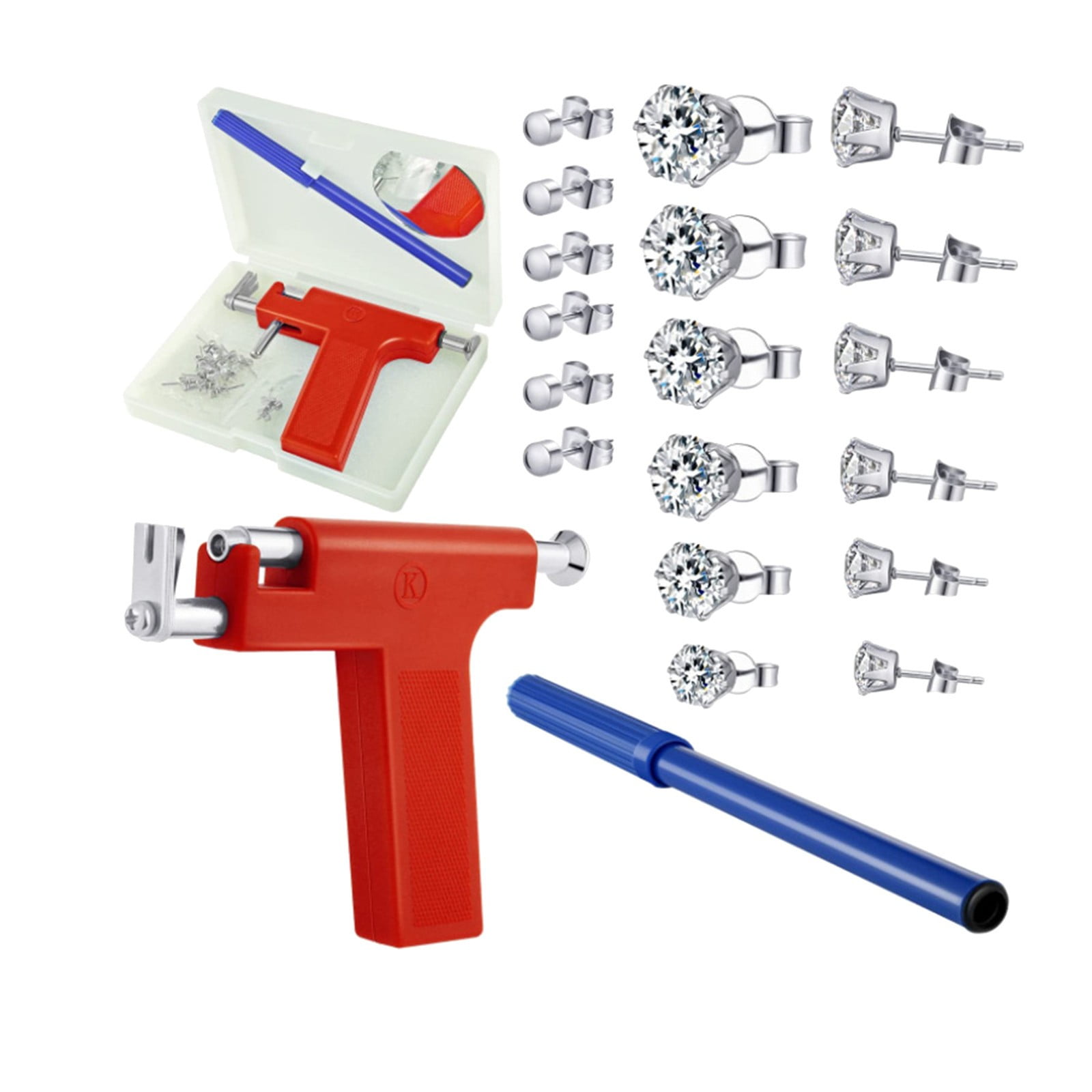 Hot Sales Stainless 12 Pairs of Ear Lip Nose Umbilical Piercing Tool ...