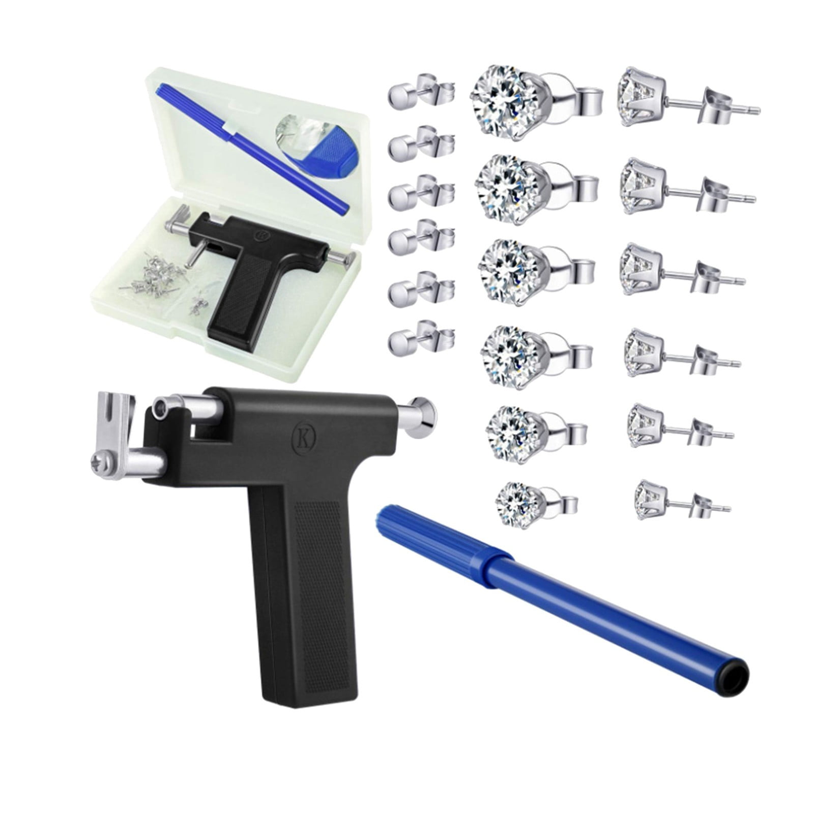 Hot Sales Stainless 12 Pairs of Ear Lip Nose Umbilical Piercing Tool ...