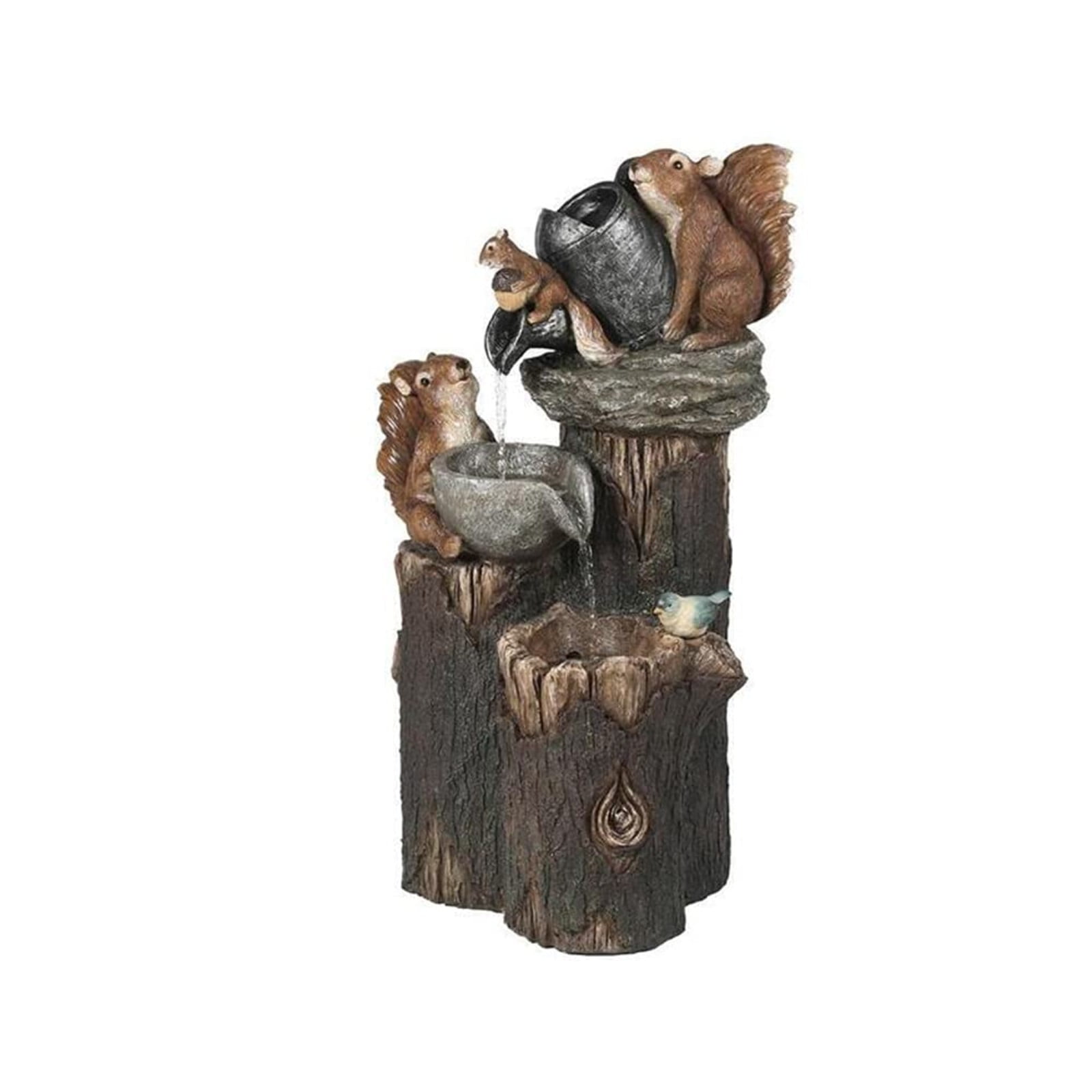 Hot Sales！ Tabletop Resin Squirrel Family Patio Garden Decoration ...