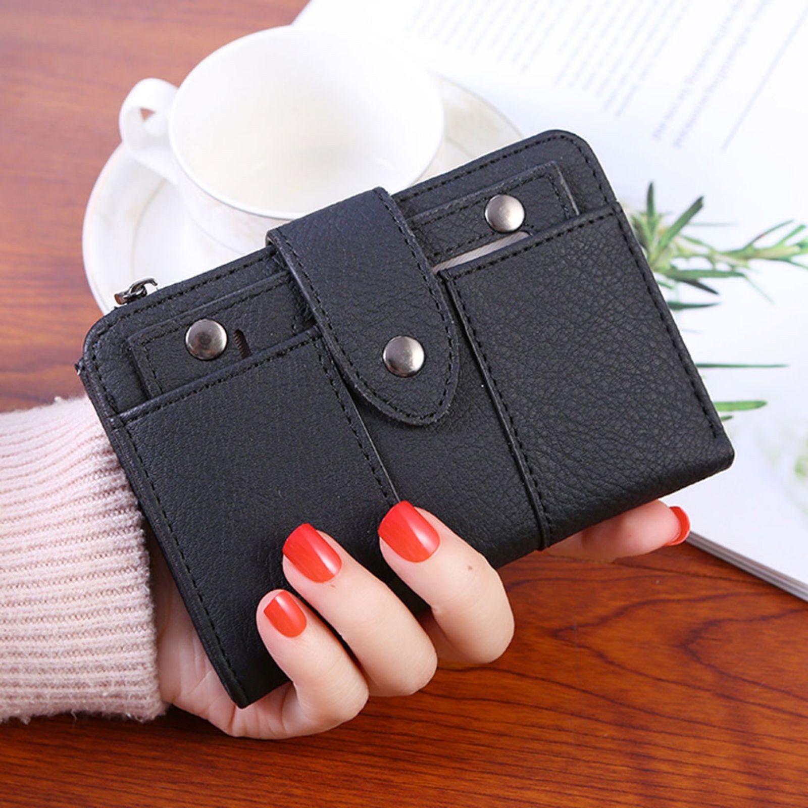 Hot Saling! Women's Wallet Short Small Fresh Student Wallet Multi-Card ...