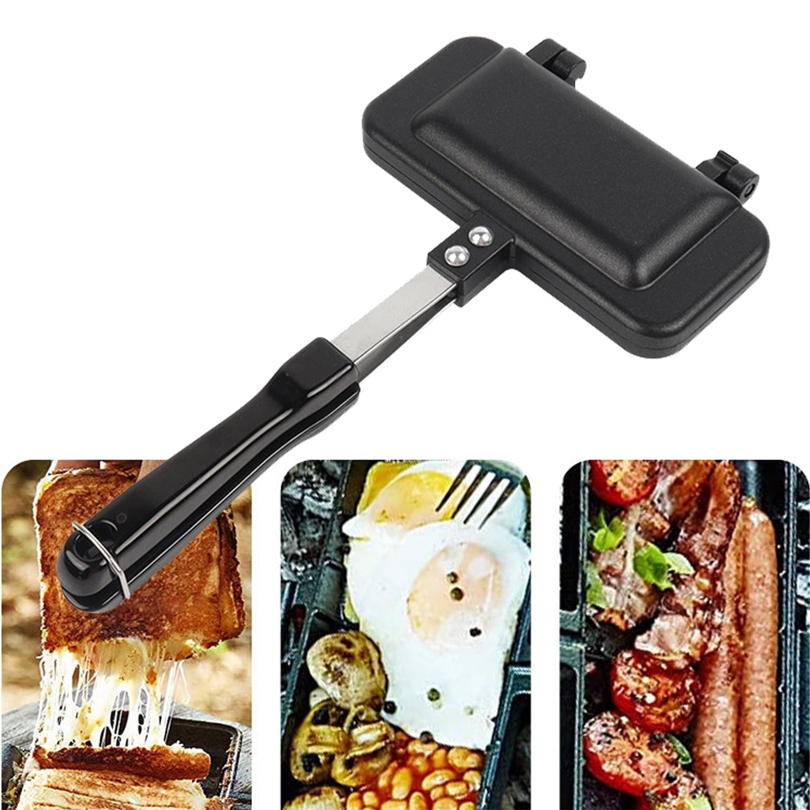 Hot Sandwich Maker,Sandwich Toaster Gas Oven,Double Sided Nonstick ...