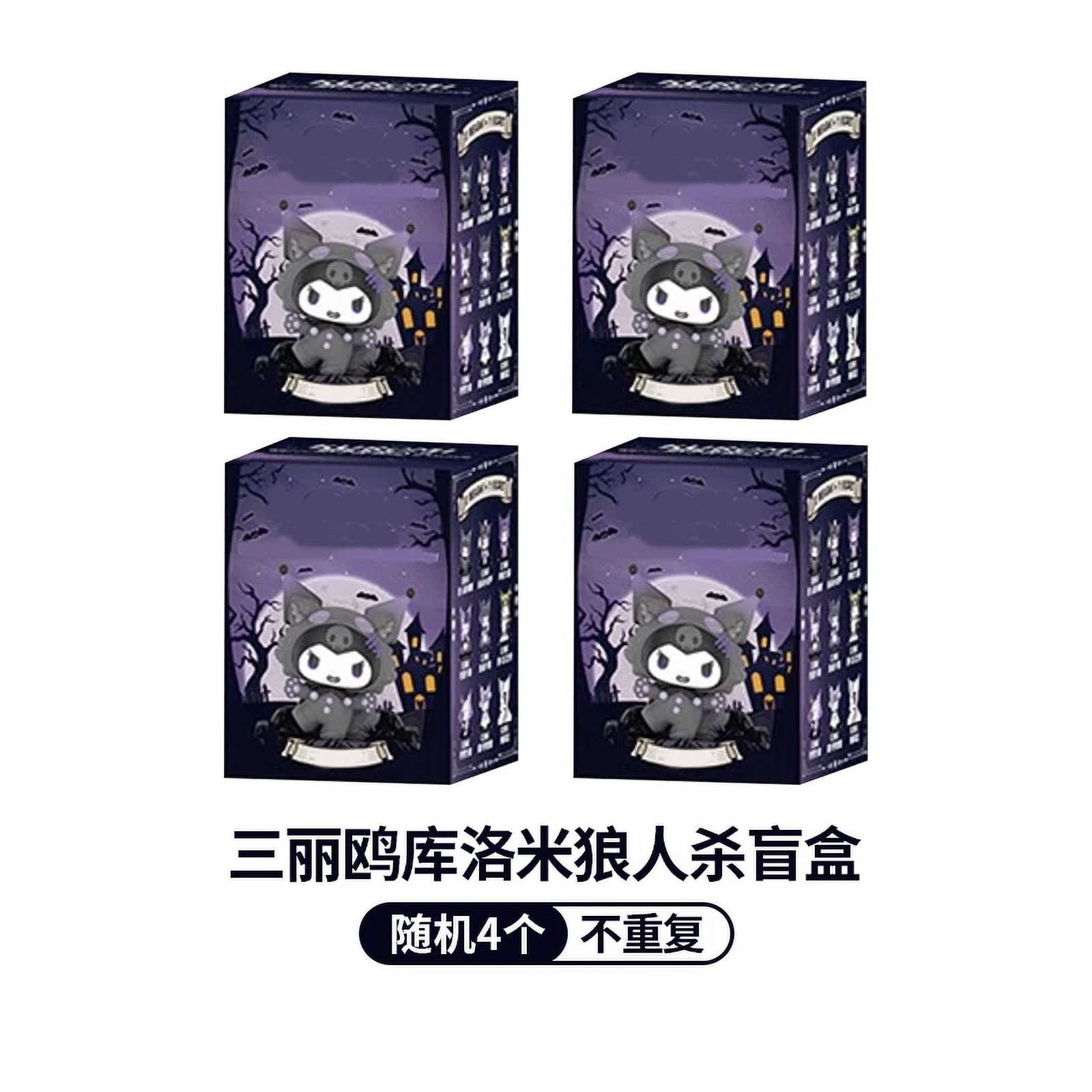 Hot Sanrio Anime Kuromi Dark Series Werewolf Kill Model Toys Mini ...