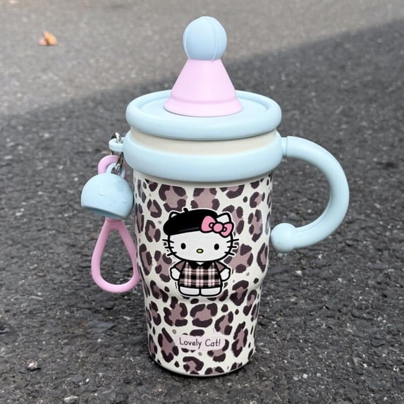 Hot Sanrio Thermostatic Cup Sus316 Hello Kitty Kawaii Anime Fashion ...