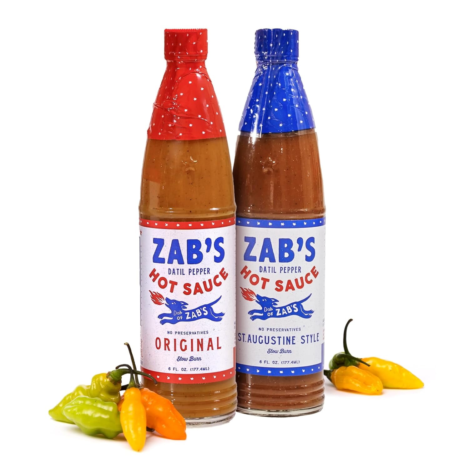 Hot Sauce 2-Pack Bundle | Made with Signature Slow Burn Datil Peppers | Original and St ...