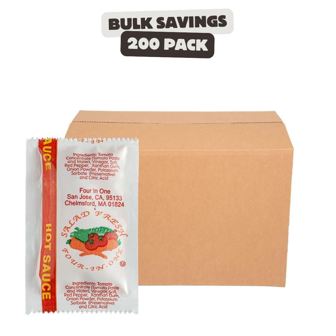 Hot Sauce 3 Gram Portion Packet - 200/Case - Walmart.com