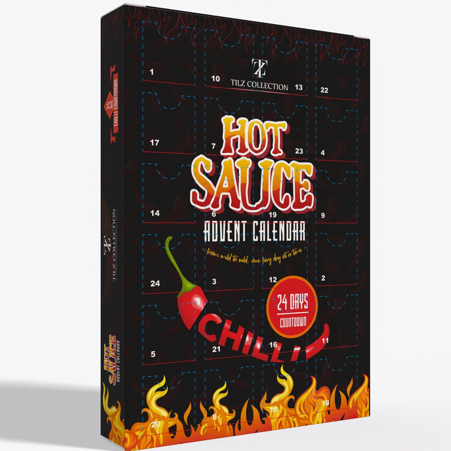 Hot Sauce Advent Calendar OLF24 2024-24 Days Chilli Sauce Advent ...