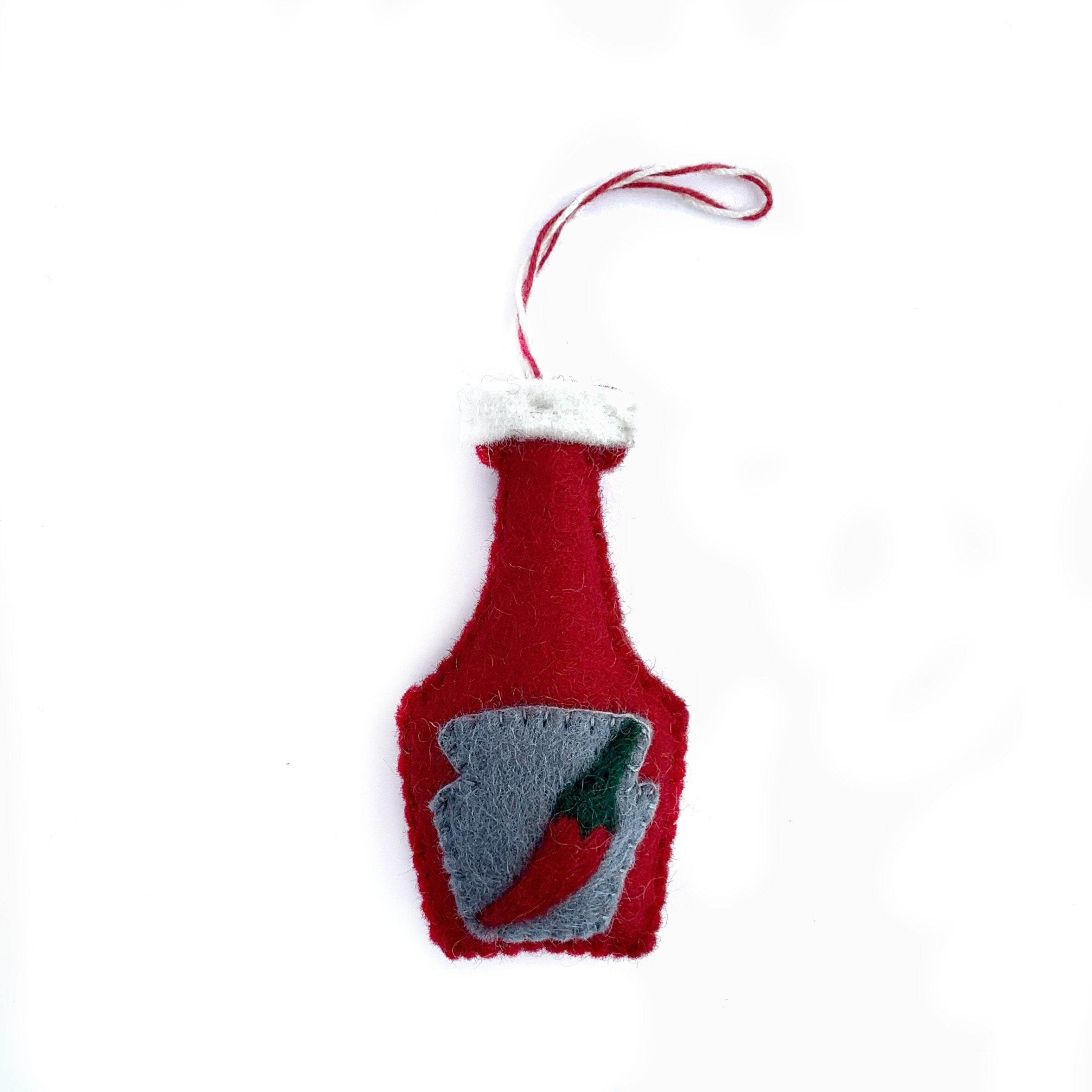 Hot Sauce Ornament - Felt Wool Fair Trade Handmade Christmas Nepal ...