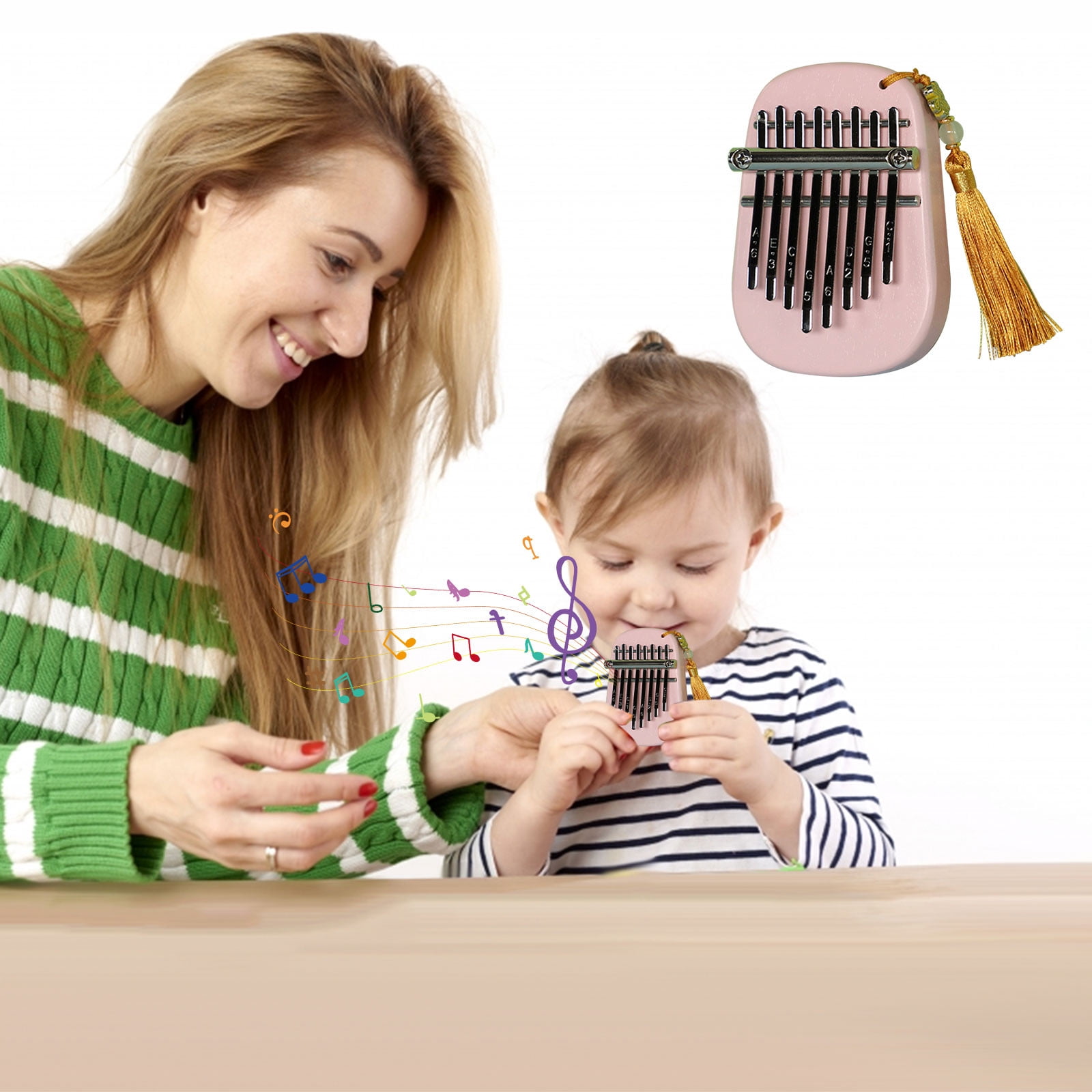 Hot Savings, Kalimba Thumb Piano, Portable Mini Kalimba, 8-Note Metal ...