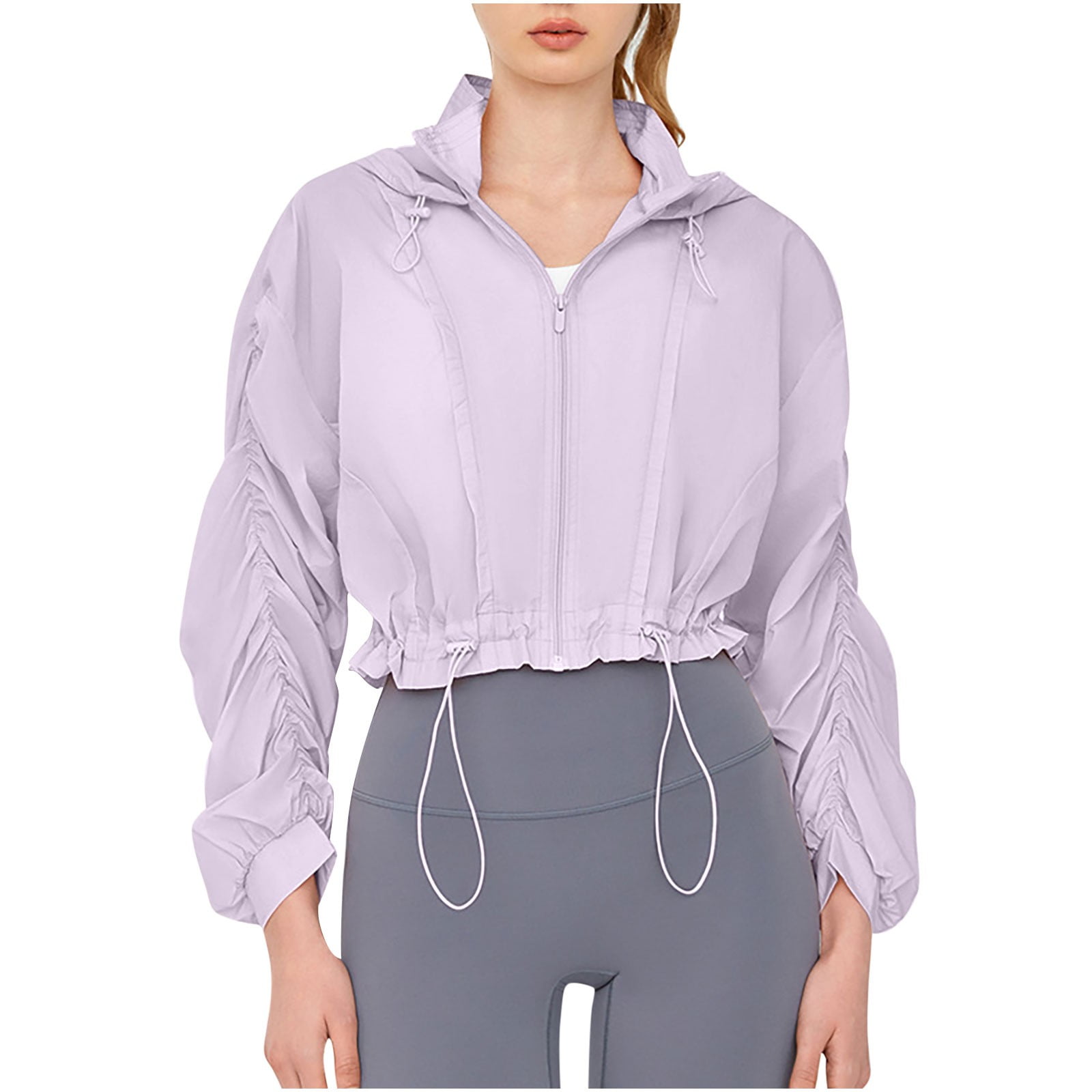 Hot Savings,Women's 2025 Short Waist Sunblock Jacket Lightweight ...