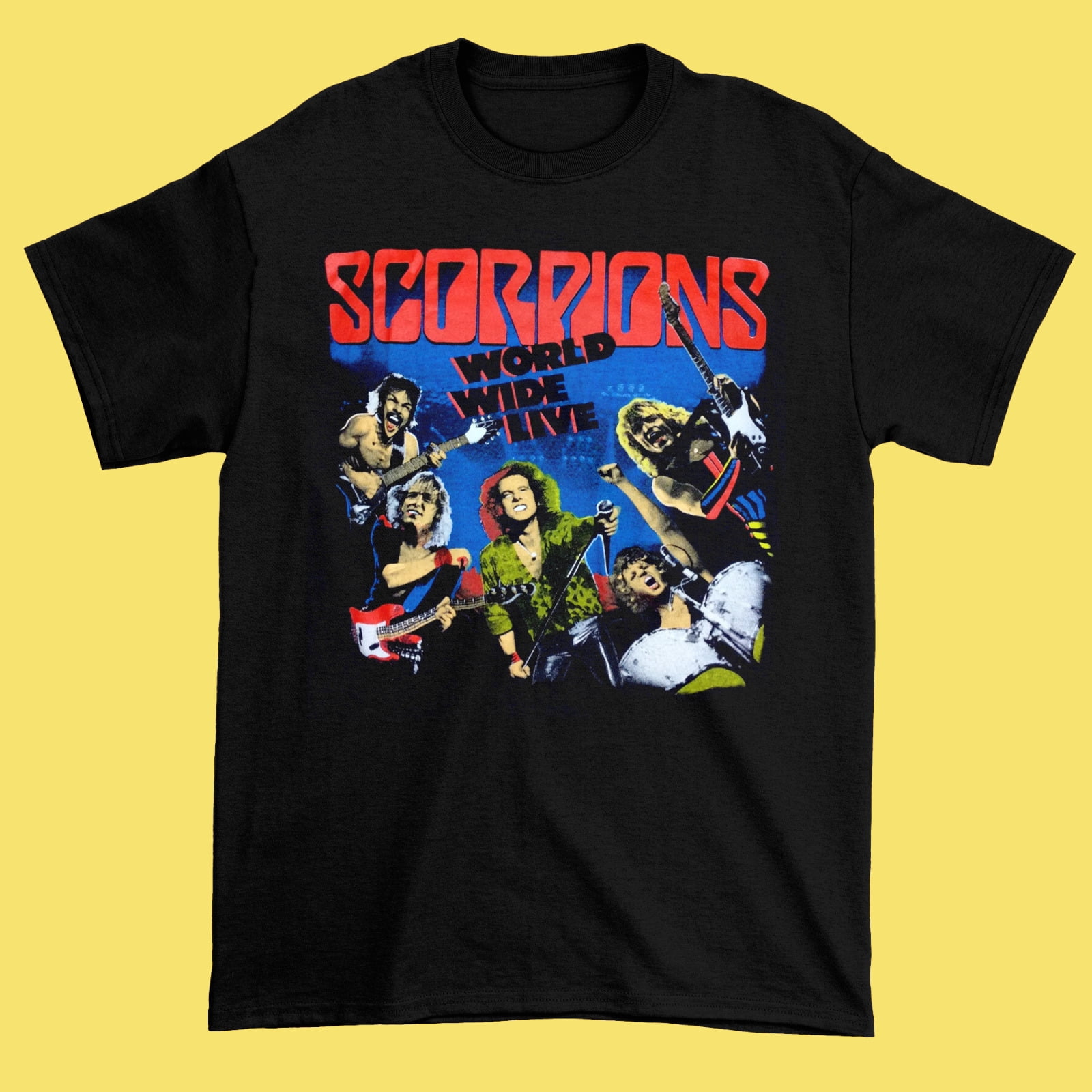 Hot Scorpions World Wide 85 Black Shirt S-234XL Gift For Fans E555 ...
