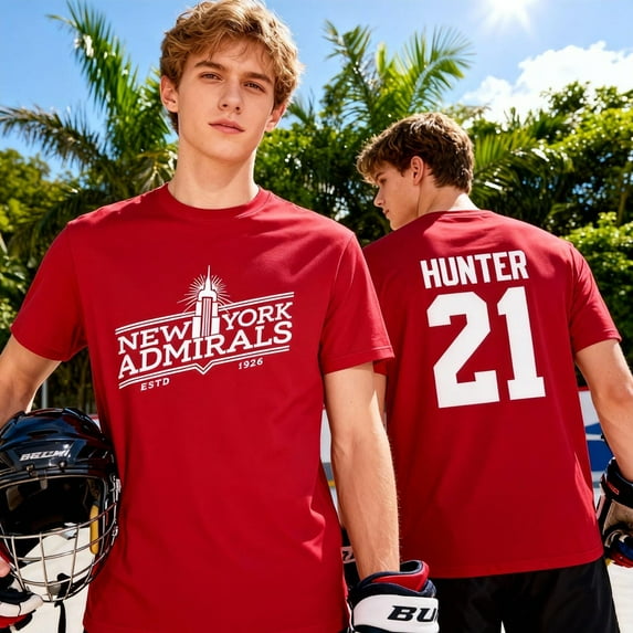 Hot Scott Hunter #21 – New York Admirals Tee | Hudson Williams Connor ...