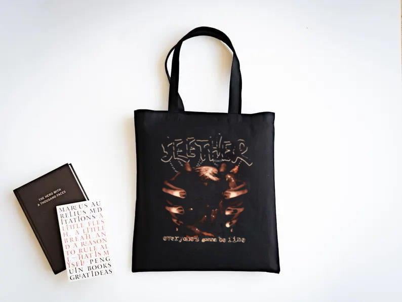 Hot Seether Band Gift Funny Black S235XL Rock Music Concert Tote Bag ...
