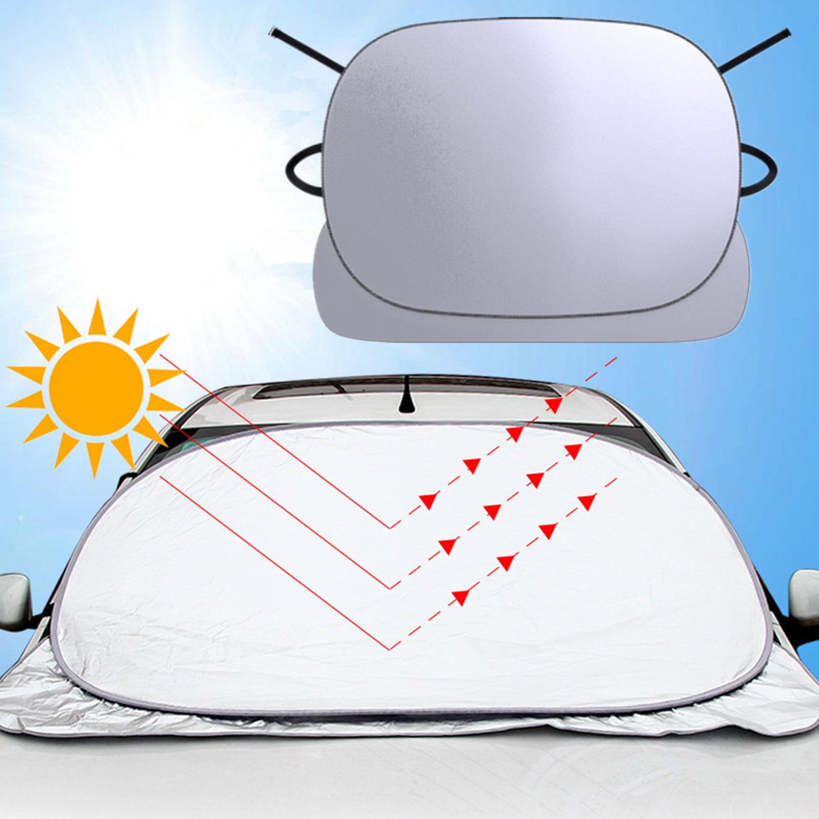 Hot Selection, Car Front Gear Sunshade Heat Insulation Cover Sunscreen ...